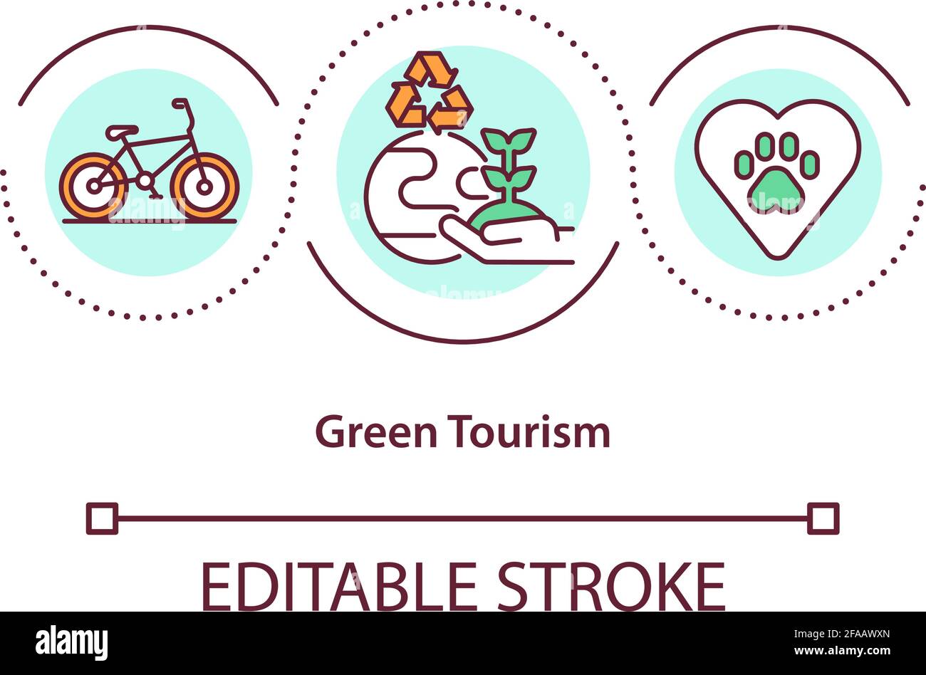 Green tourism concept icon Stock Vector Image & Art - Alamy