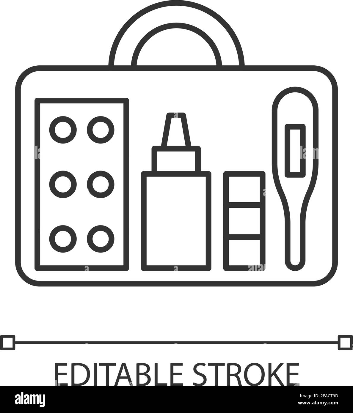 Emergency kit icon linear Cut Out Stock Images & Pictures - Alamy