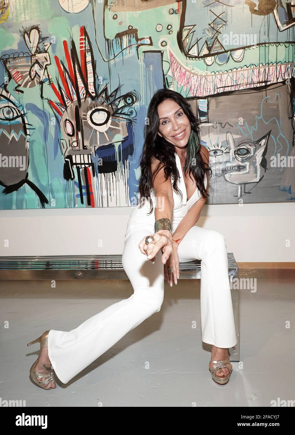 MIAMI, FL - APRIL 22: Artist Fernanda Lavera is seen at MANOLIS ...