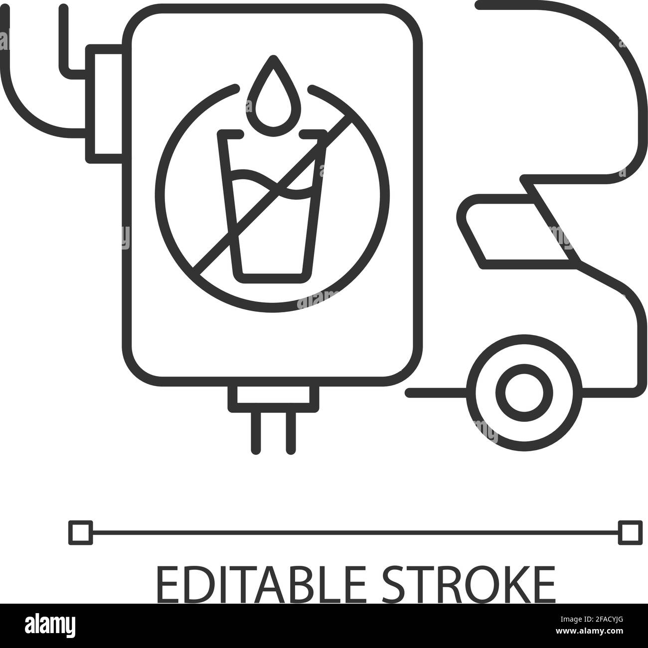 RV wastewater tanks linear icon Stock Vector Image & Art - Alamy