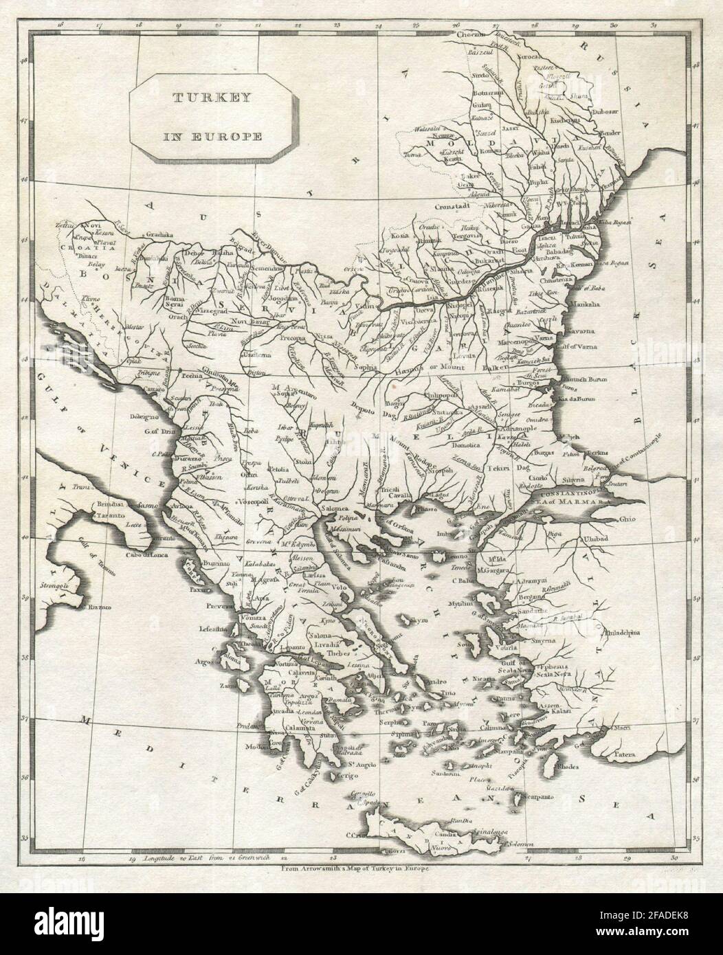 Map turkey greece bulgaria hi-res stock photography and images - Alamy