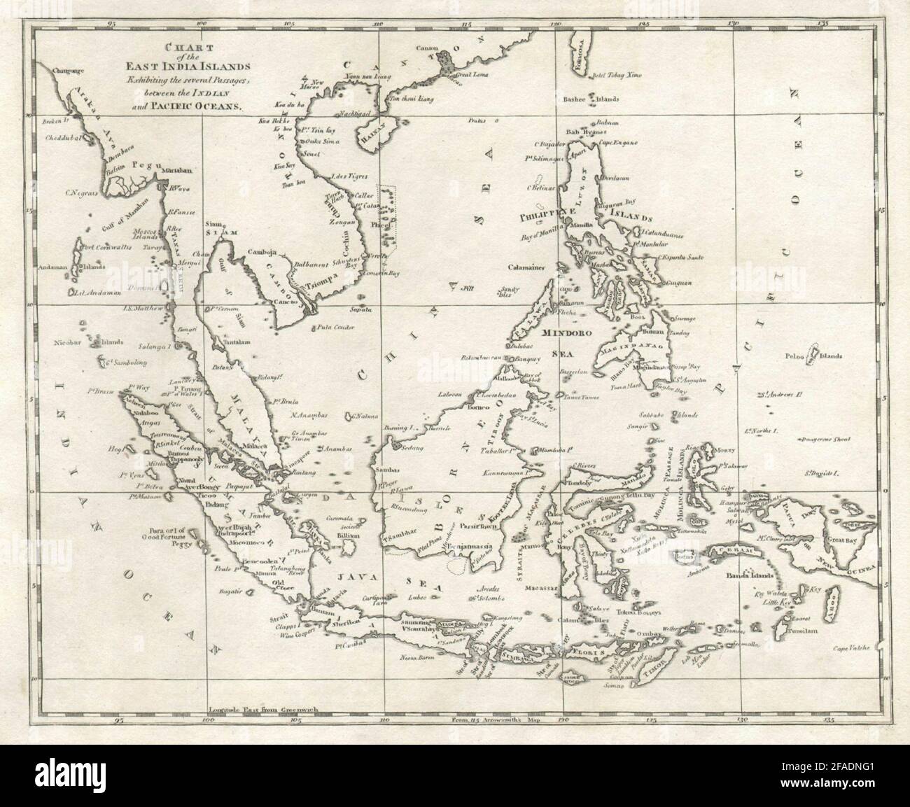 East India Islands. Philippines Indochina Indonesia. Arrowsmith & Lewis ...