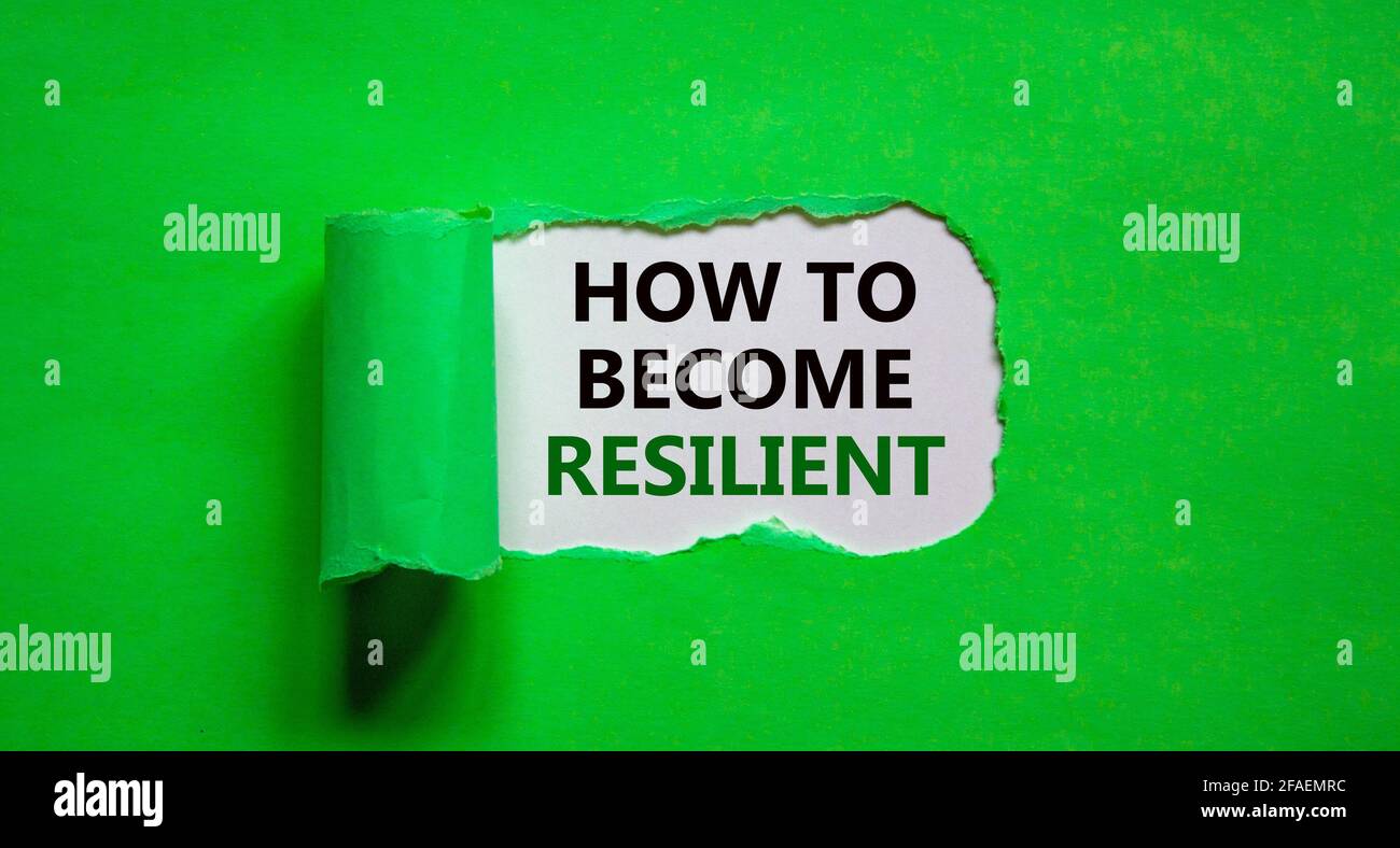 How to become resilient symbol. Concept words 'How to become resilient ...