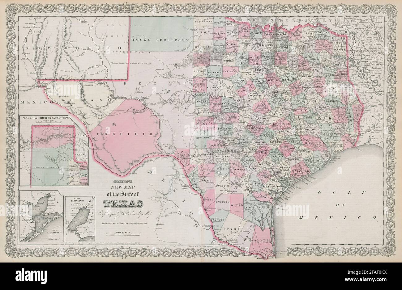 Map of texas hi-res stock photography and images - Alamy