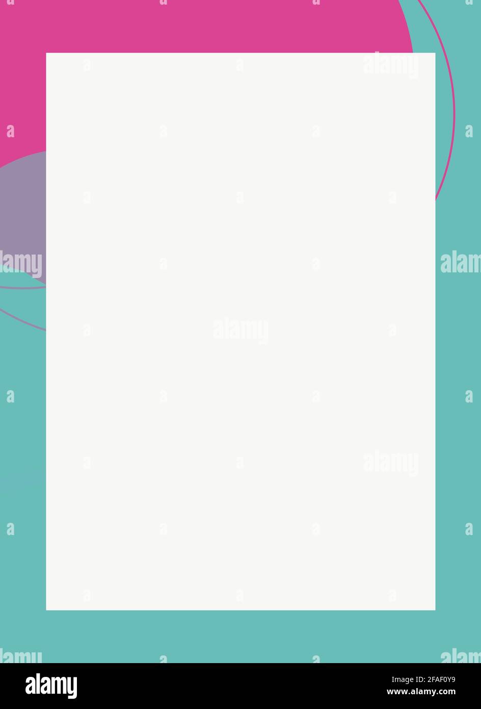 Colorful modern abstract flyer cover frame with decorative texture ...