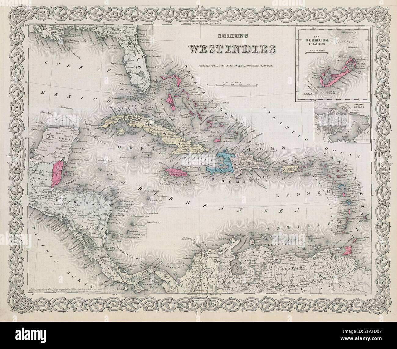 Old map of bermuda hi-res stock photography and images - Alamy