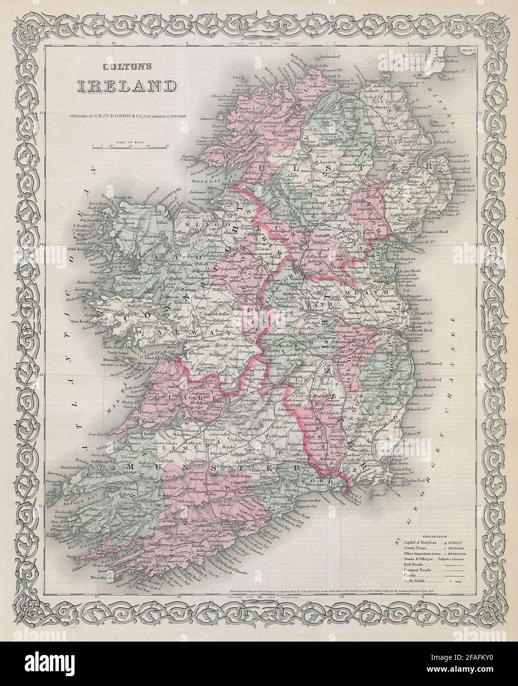 Old map of ireland hi-res stock photography and images - Alamy
