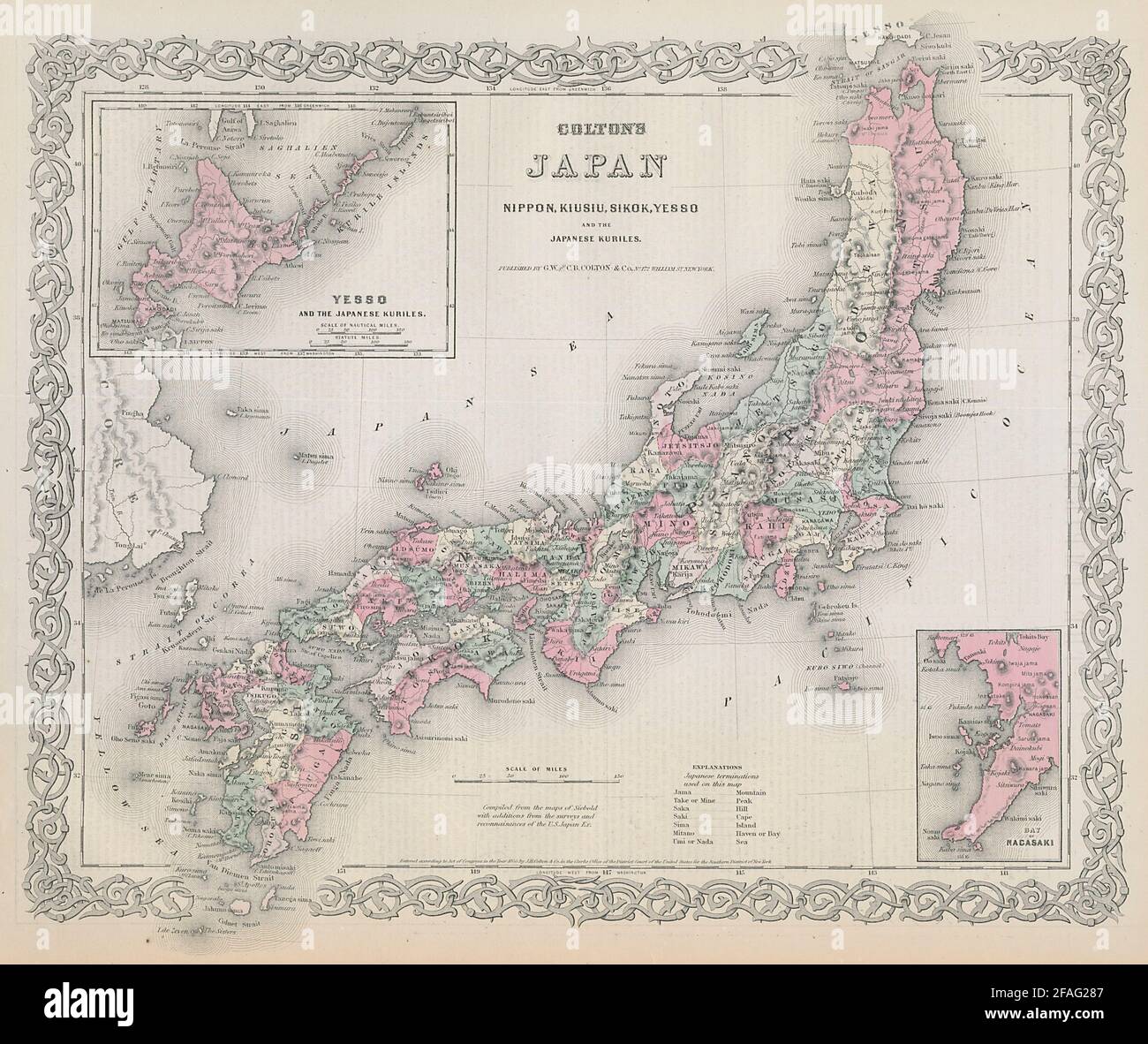 Japanese map antique hi-res stock photography and images - Alamy
