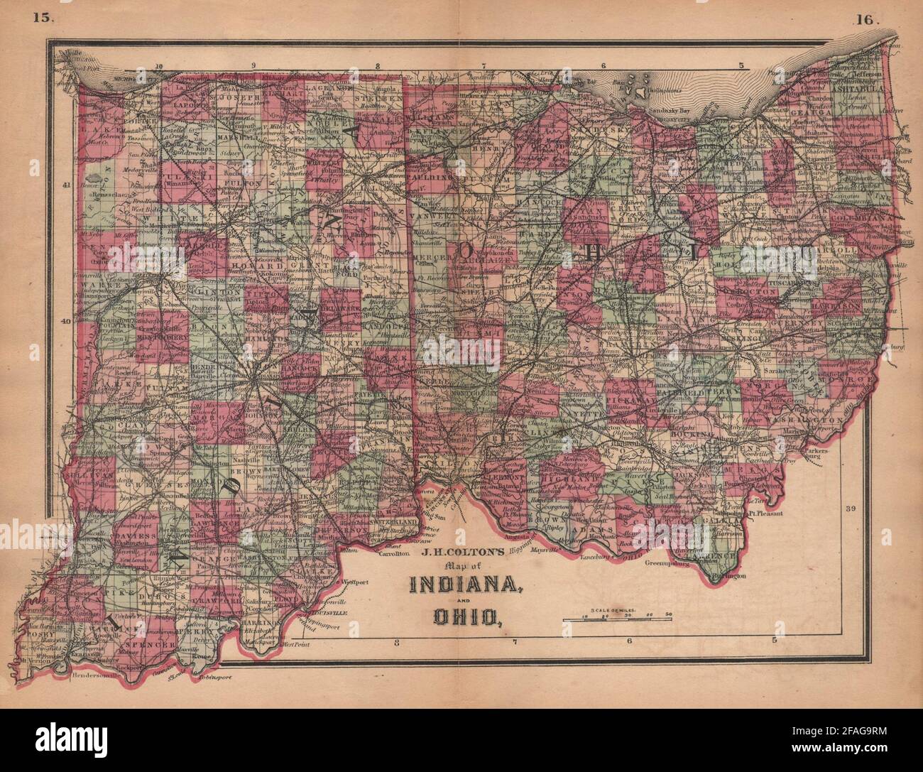 Outline Of Indiana And Ohio
