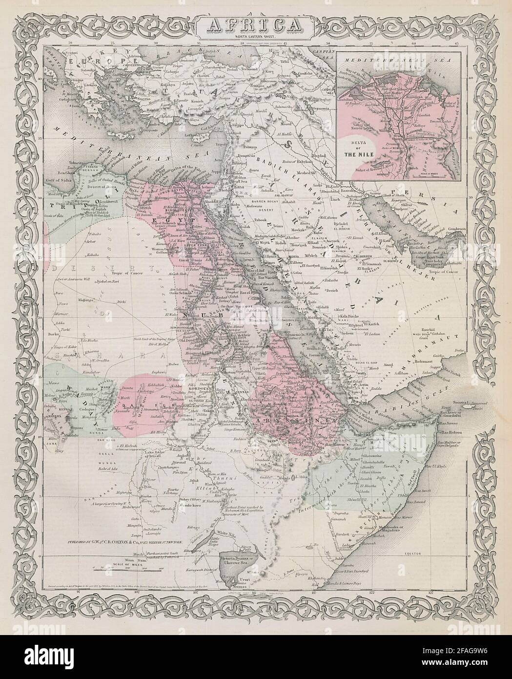 Abyssinia map hi-res stock photography and images - Alamy