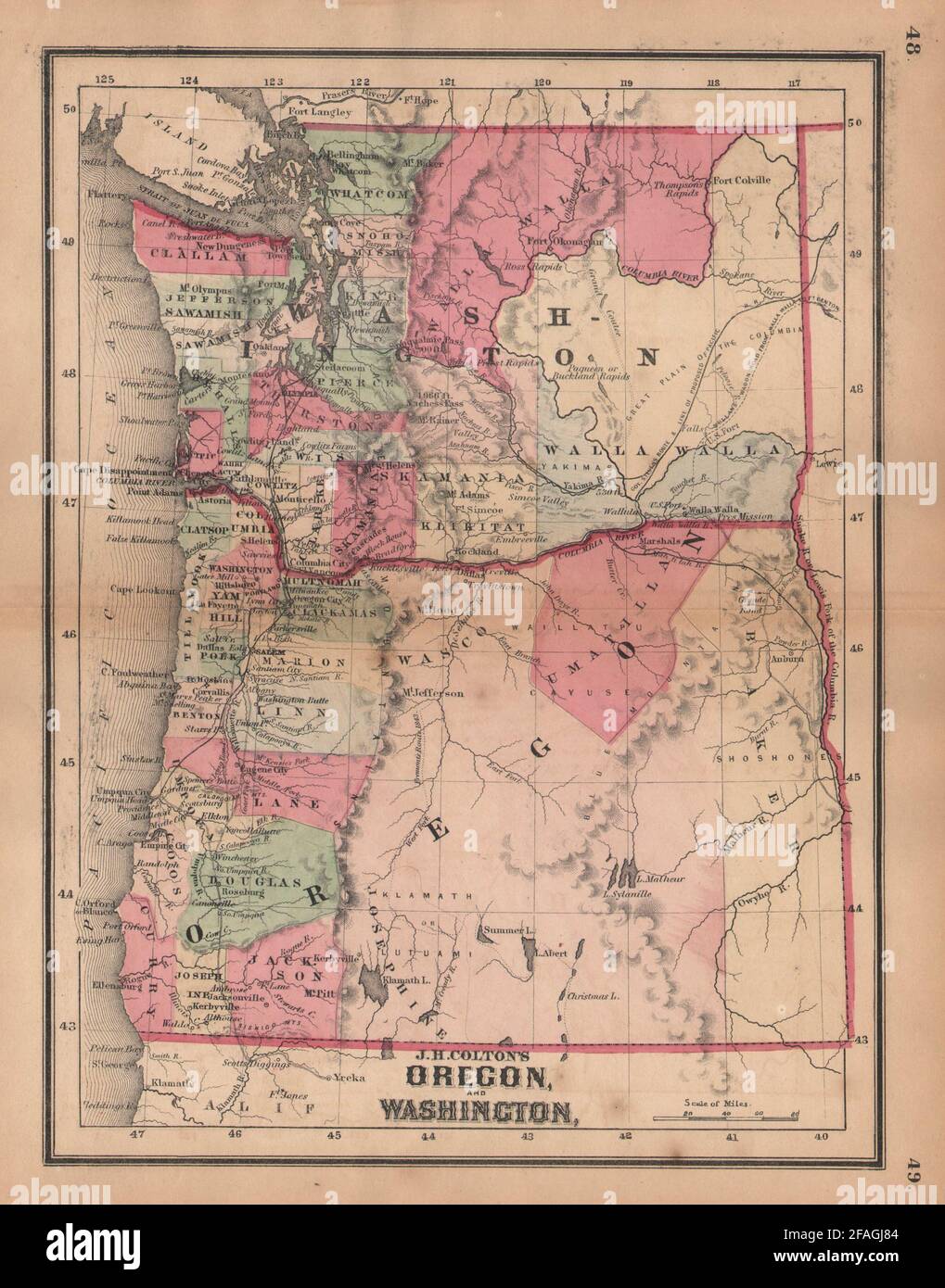 Colton map of oregon hi-res stock photography and images - Alamy