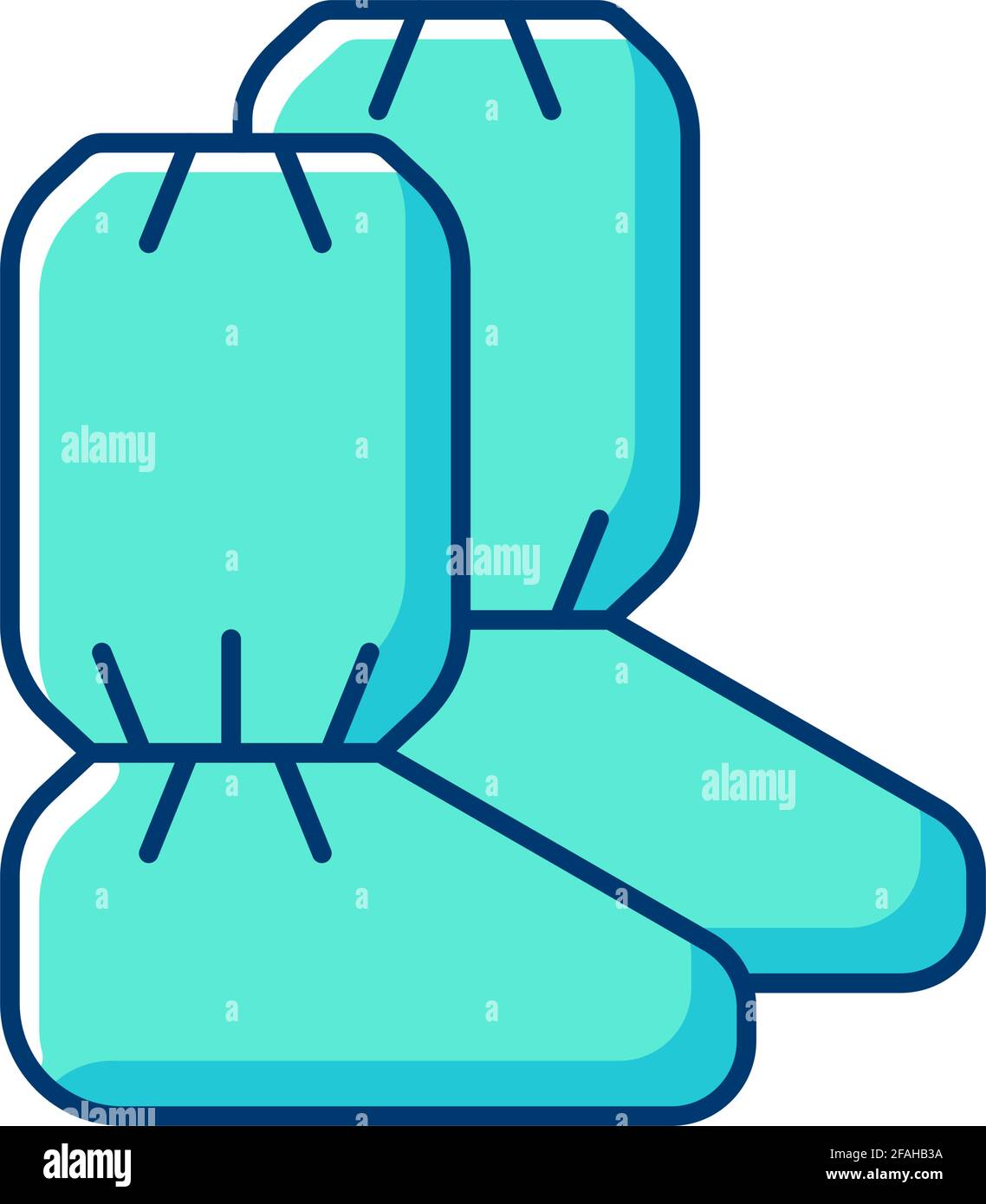 Medical boot covers RGB color icon Stock Vector Image & Art - Alamy