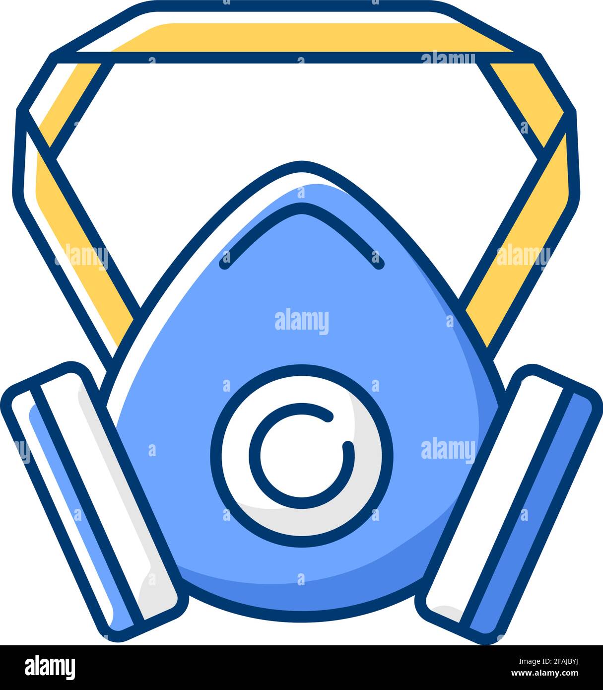 Respirator RGB color icon Stock Vector Image & Art - Alamy