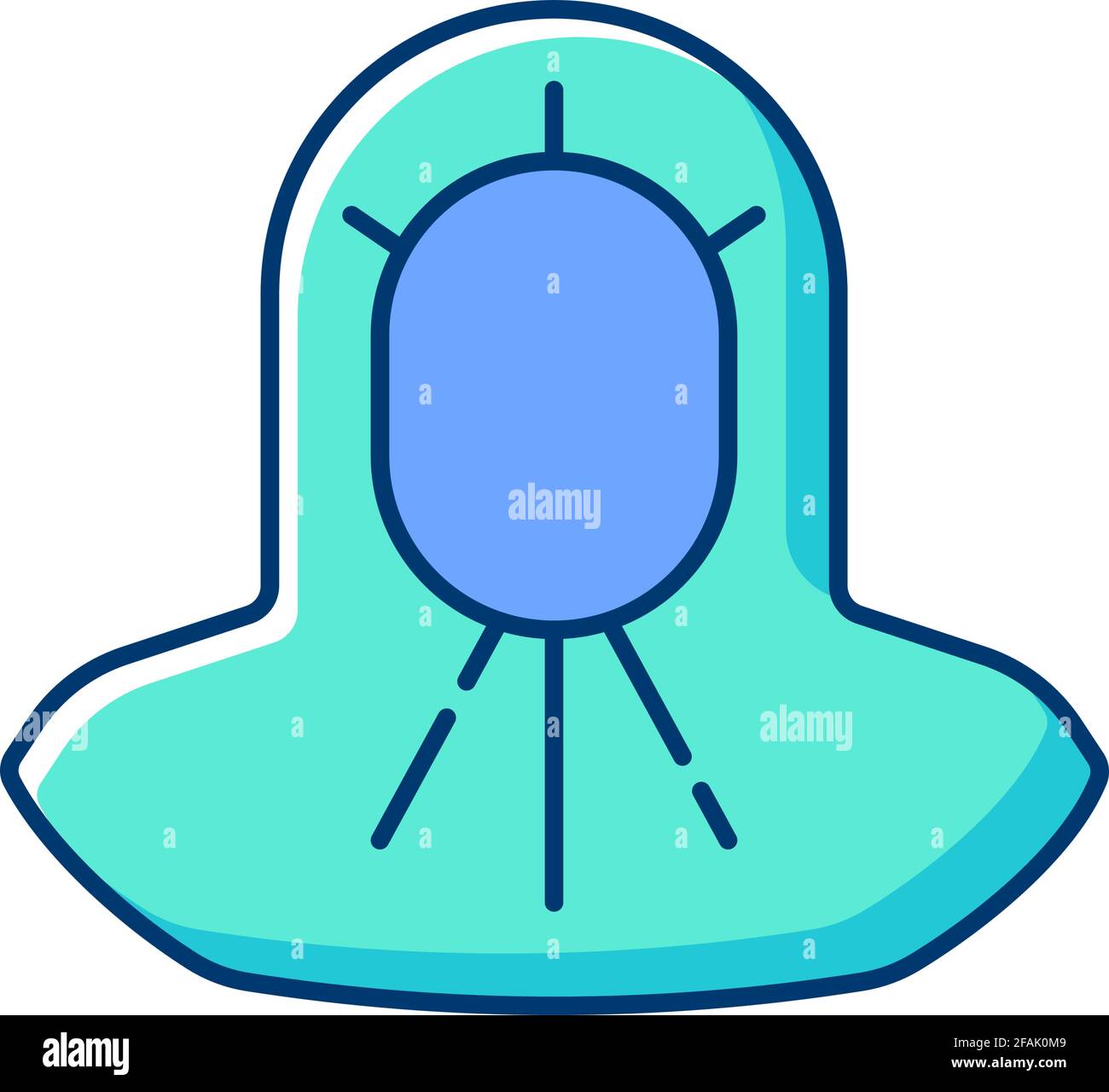 Medical hood RGB color icon Stock Vector Image & Art - Alamy