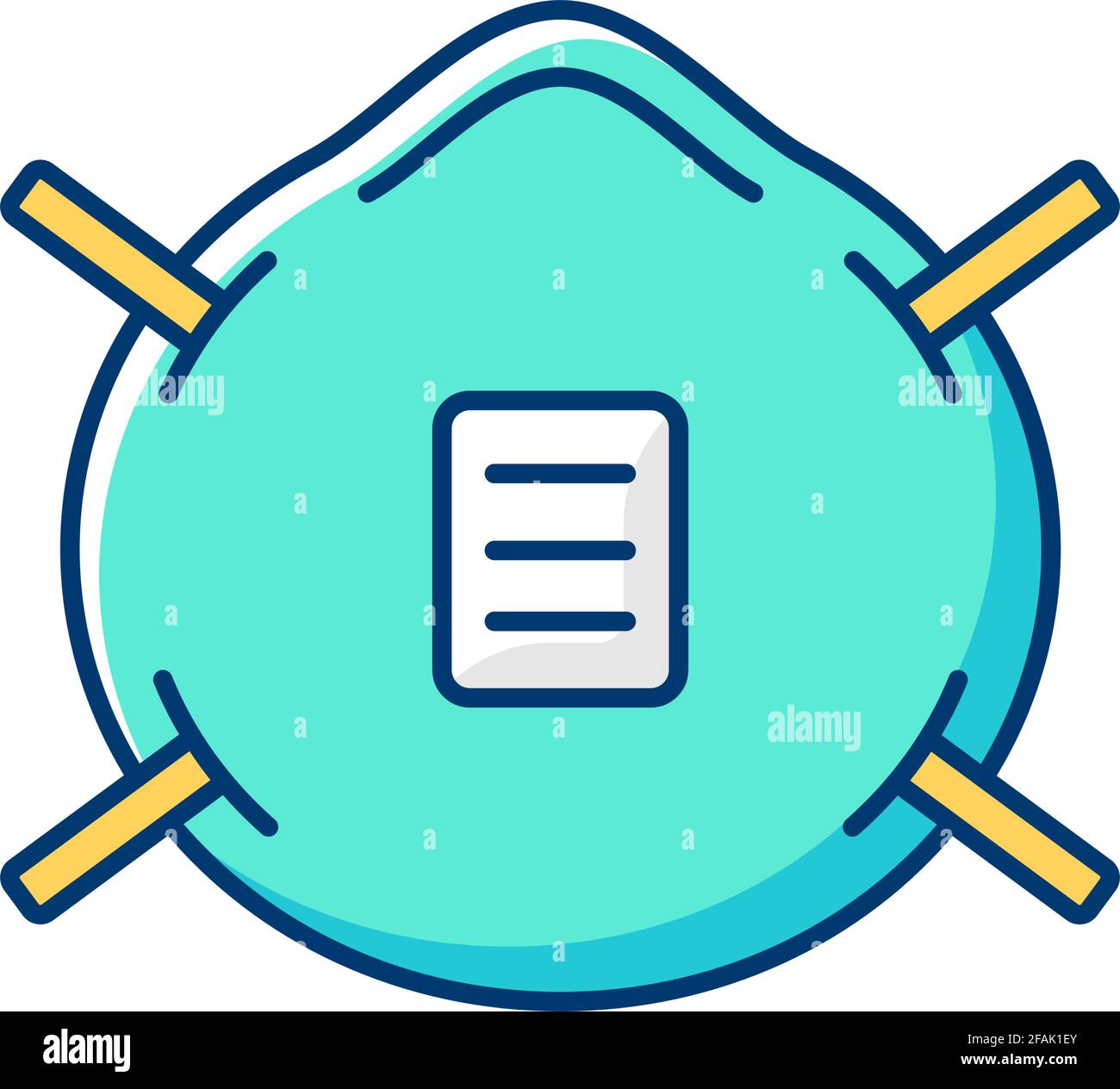 N 95 mask RGB color icon Stock Vector Image & Art - Alamy