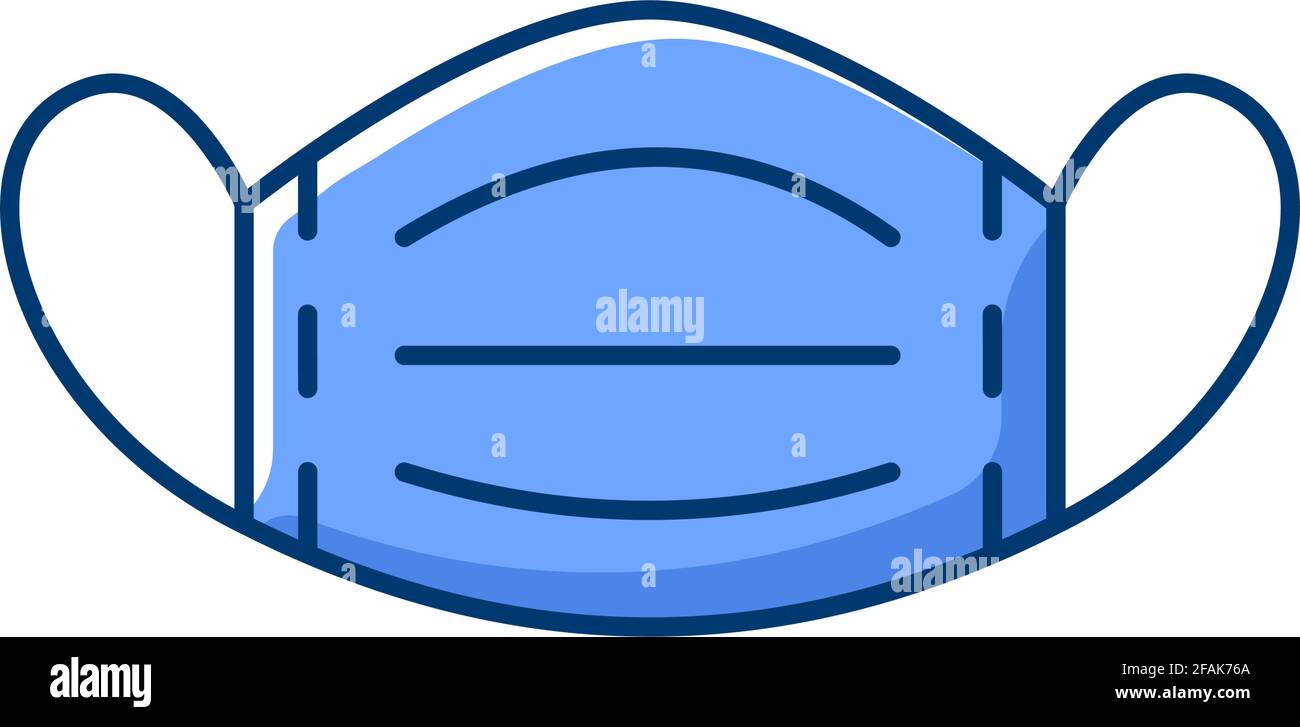Medical mask RGB color icon Stock Vector Image & Art - Alamy