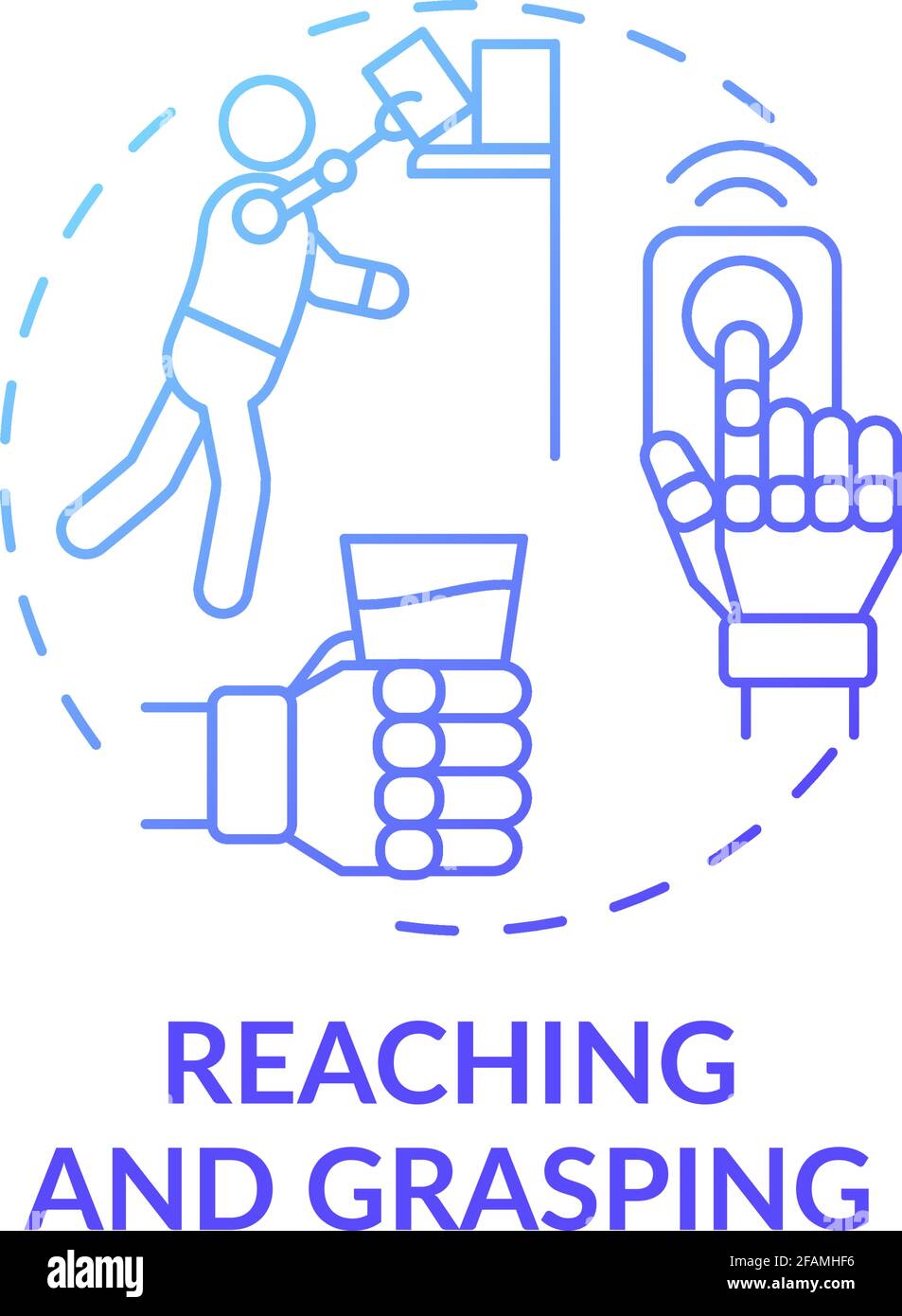 Grasping line drawing hi-res stock photography and images - Alamy