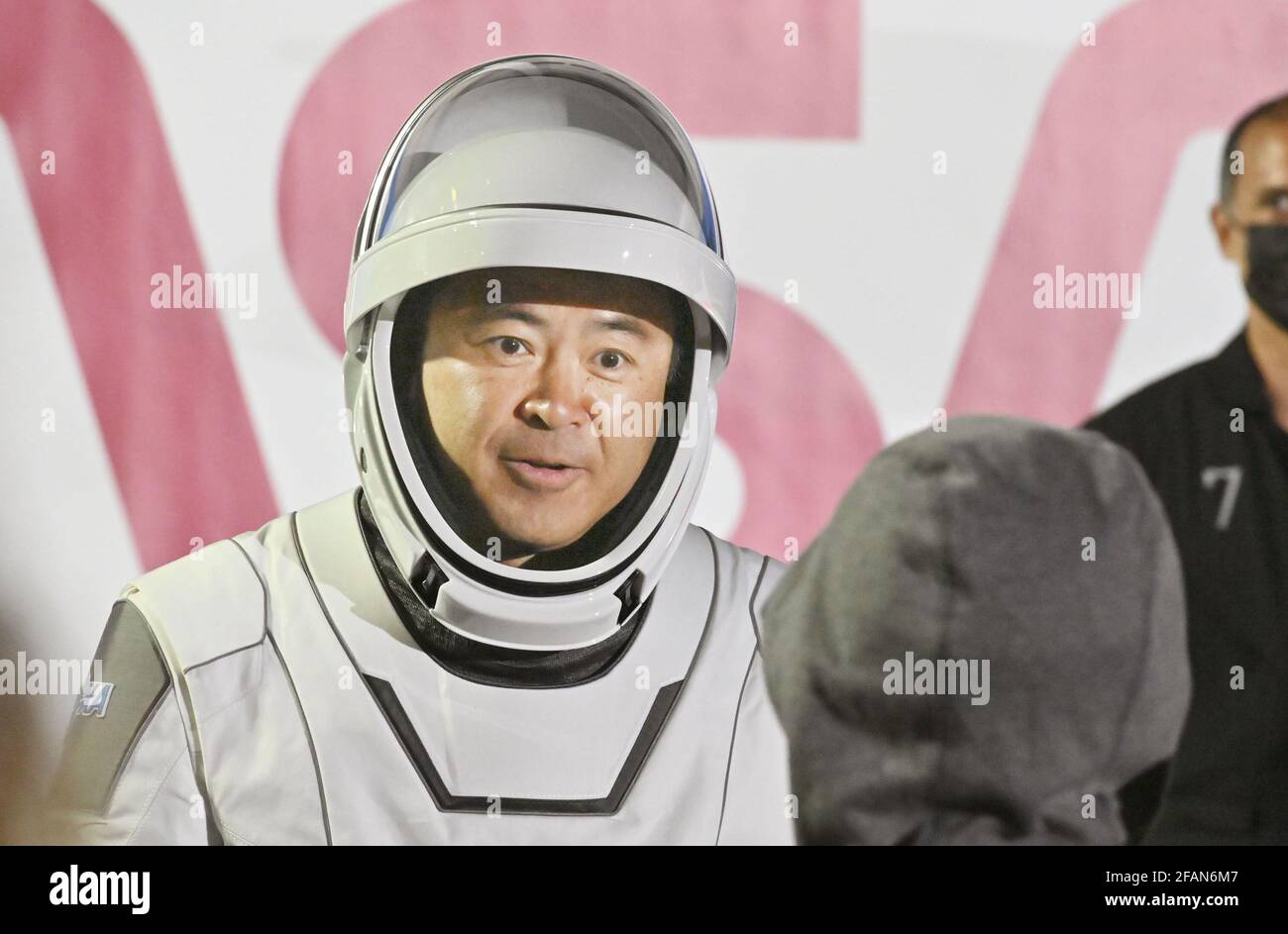 Kennedy Space Center in Florida. April 23, 2021: Japanese astronaut ...