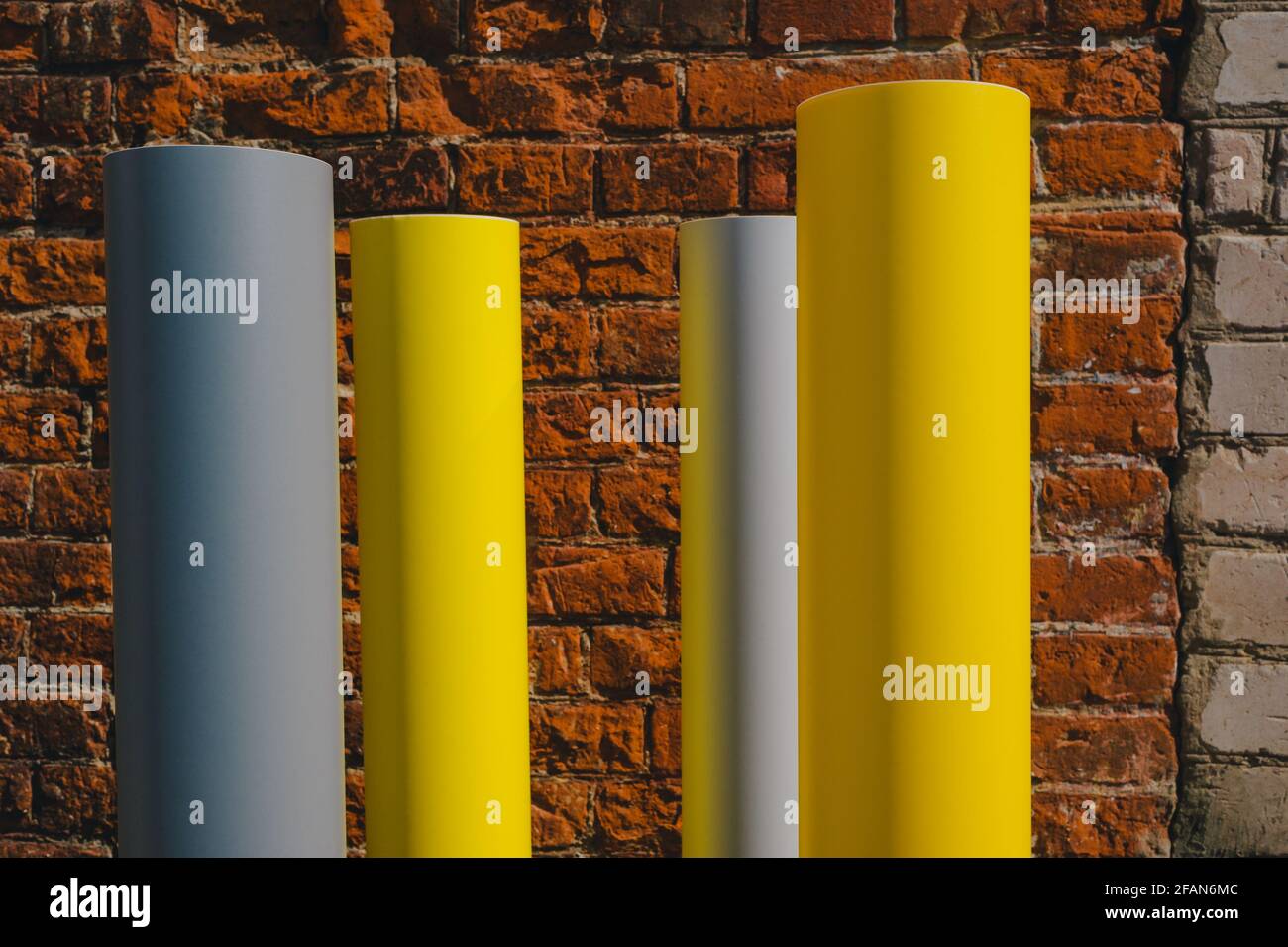 Row of various colored vinyl car wrapping or plotter cutting sticker ...