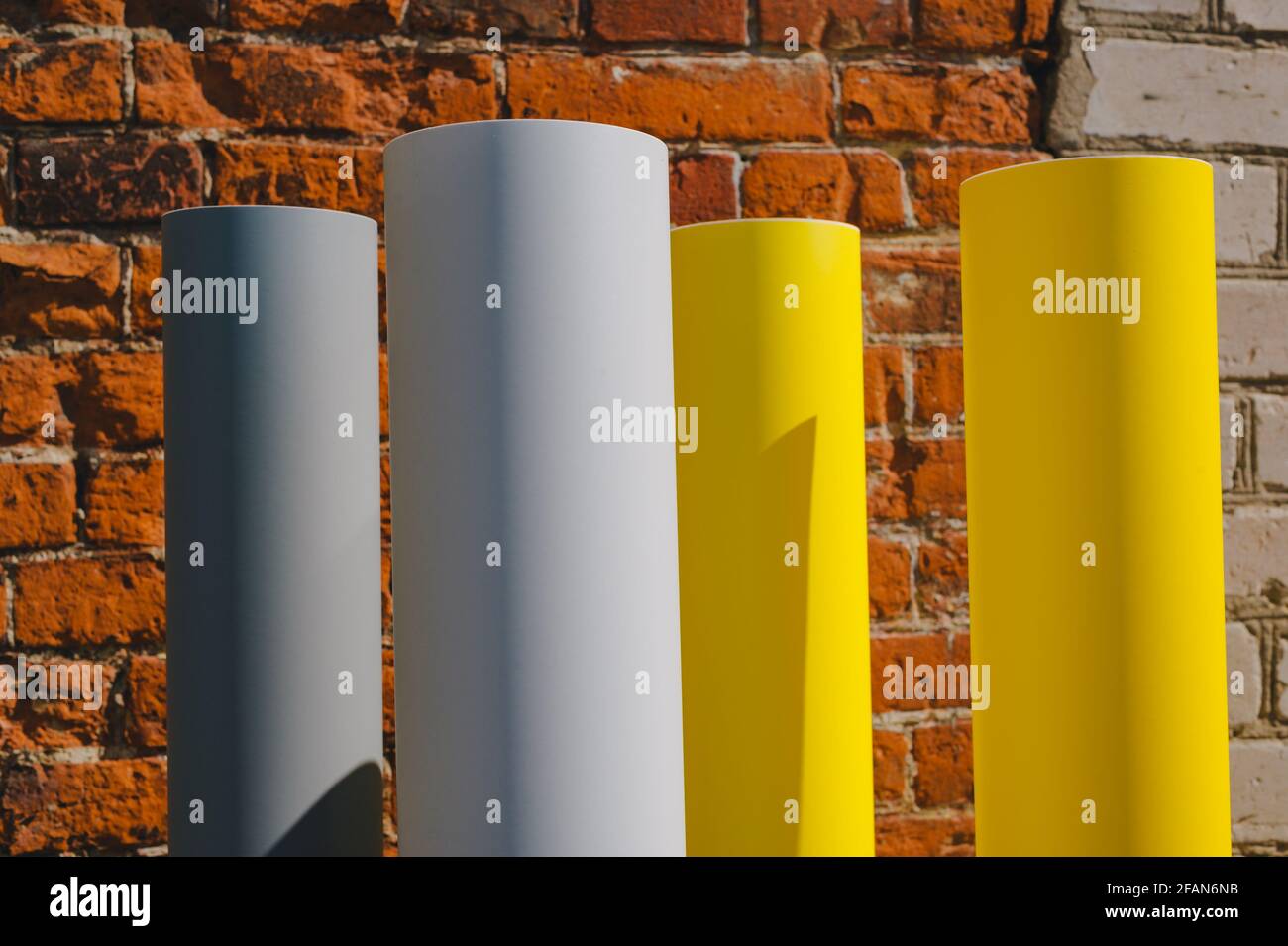 Row of various colored vinyl car wrapping or plotter cutting sticker ...