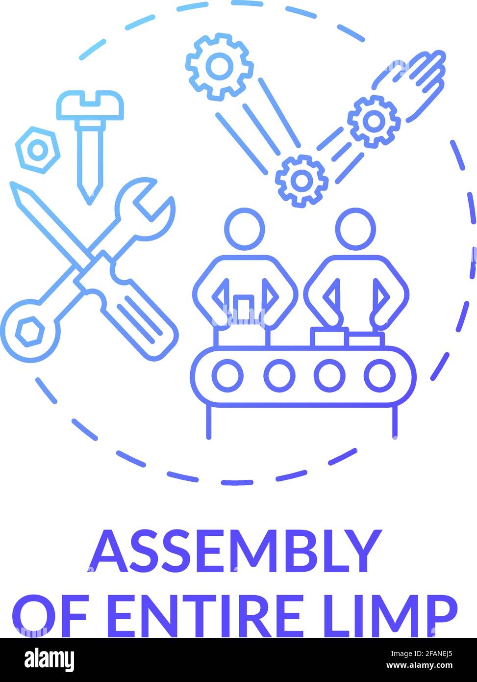 Robotics manufacturing assembly line Stock Vector Images - Alamy