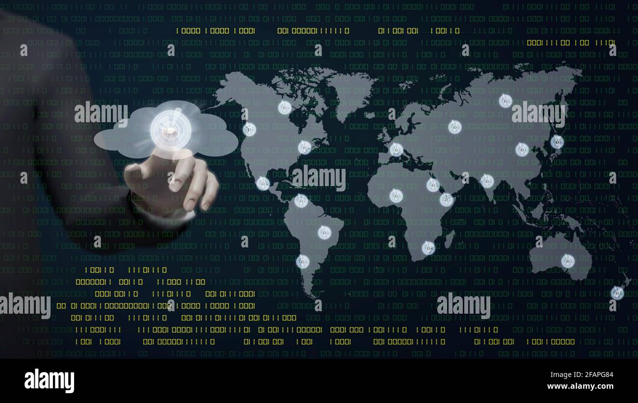 3D illustration. Man, manager, businessman, computer scientist. Digital ...