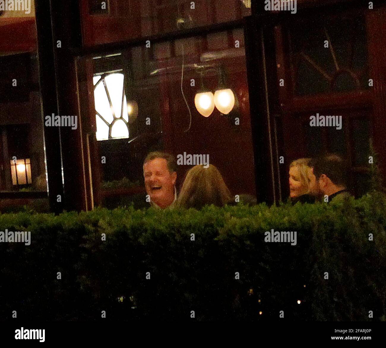 Piers Morgan and wife Celia went with friends to loulou’s in London for ...