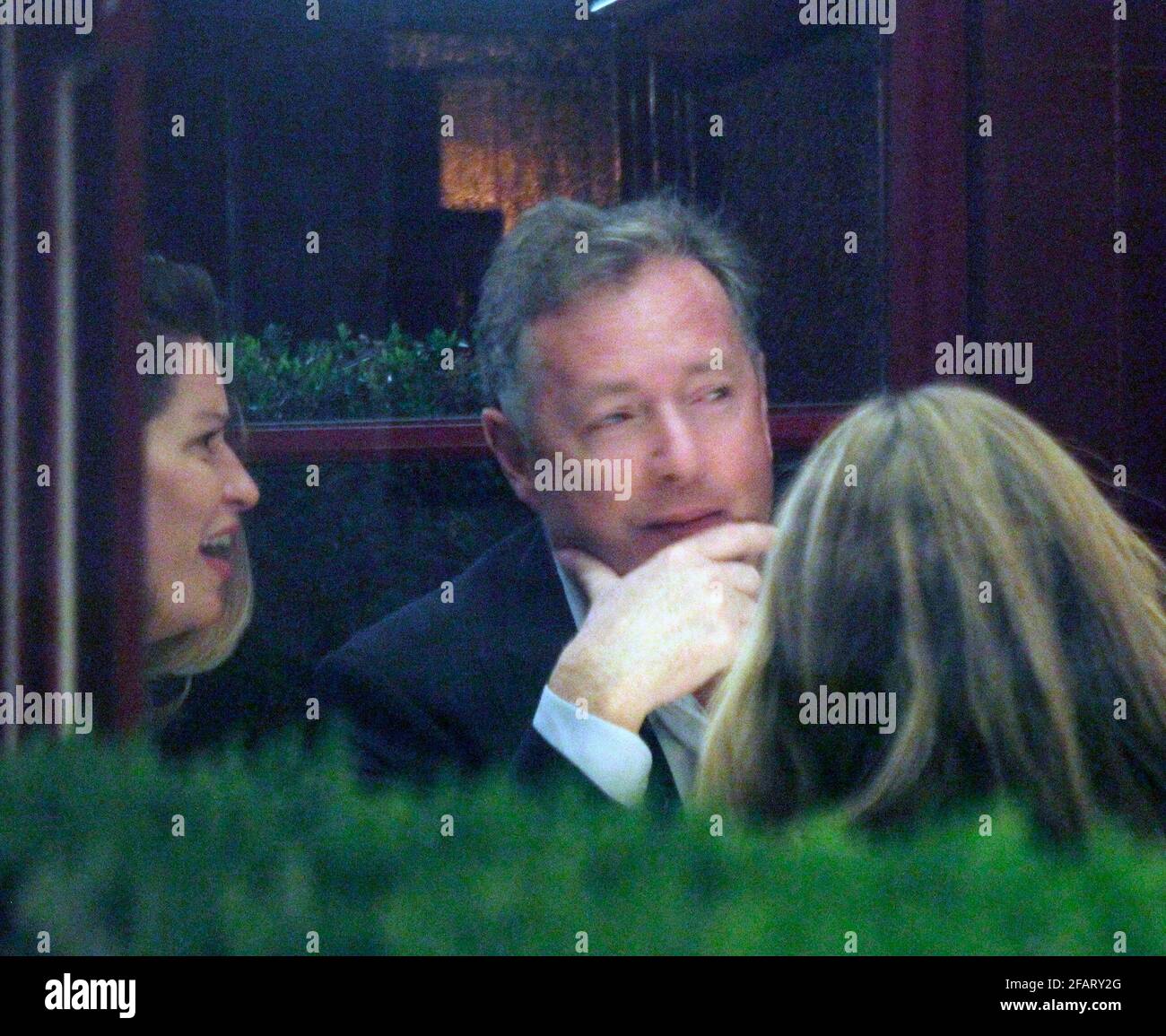 Piers Morgan and wife Celia went with friends to loulou’s in London for ...