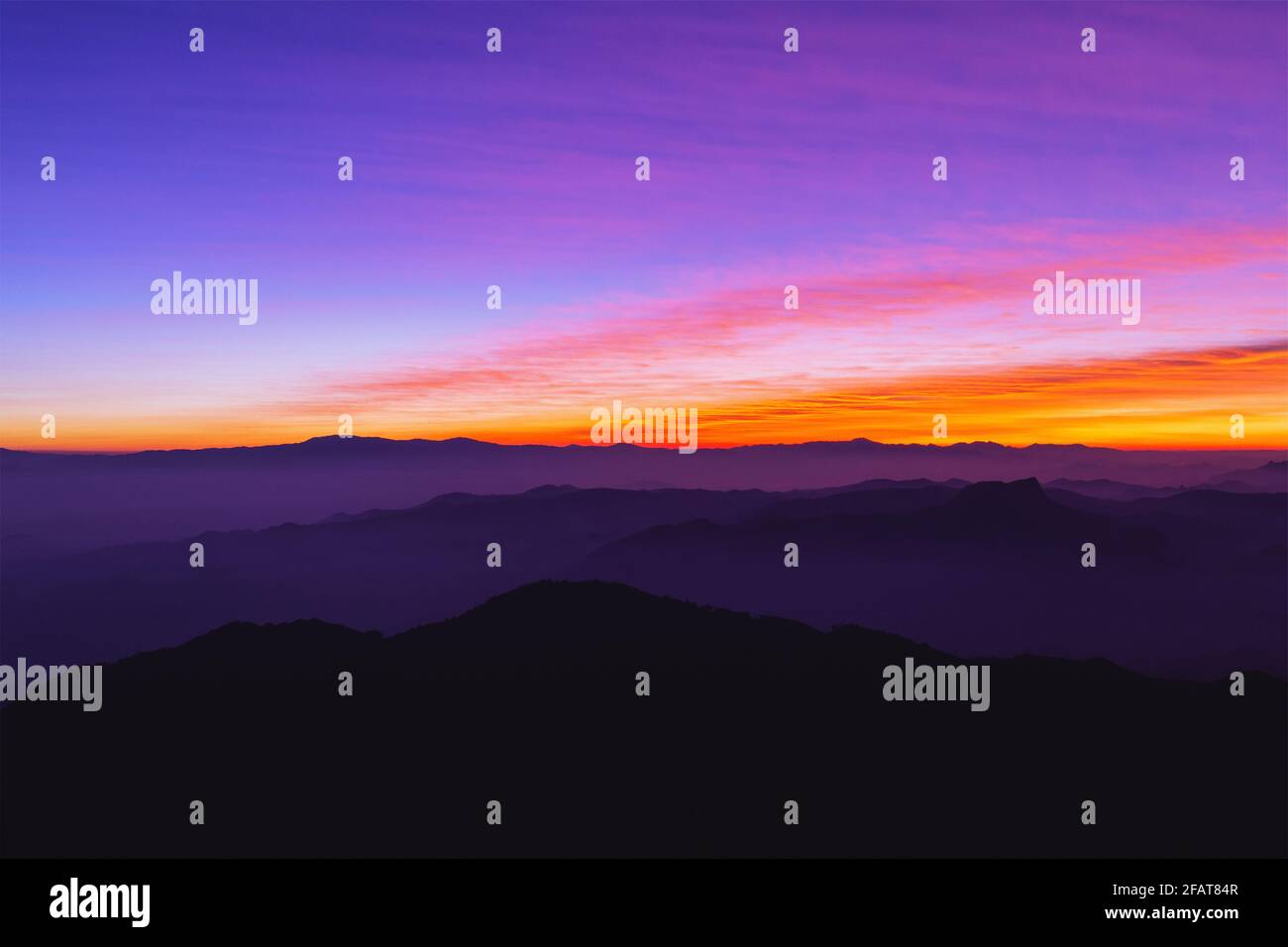 The first light in the amazing morning Stock Photo - Alamy