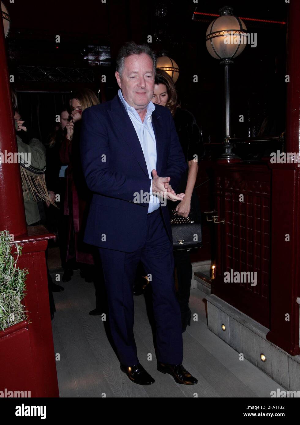 Piers Morgan and wife Celia went with friends to loulou’s in London for ...