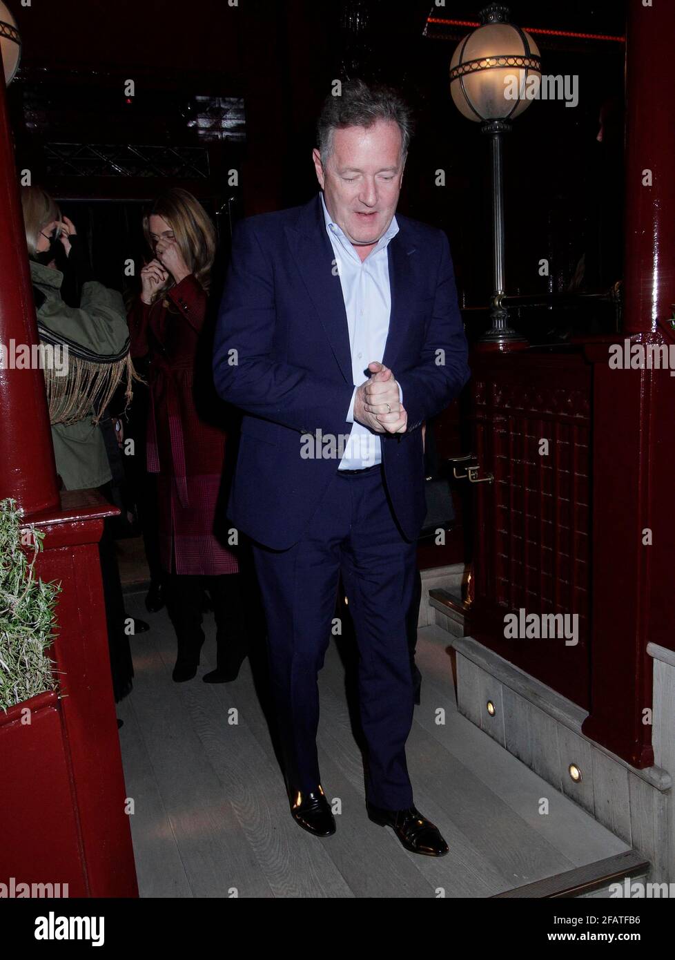 Piers Morgan and wife Celia went with friends to loulou’s in London for ...