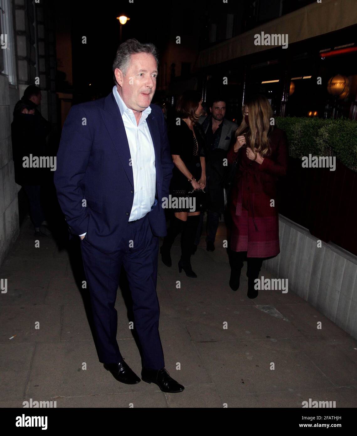 Piers Morgan and wife Celia went with friends to loulou’s in London for ...