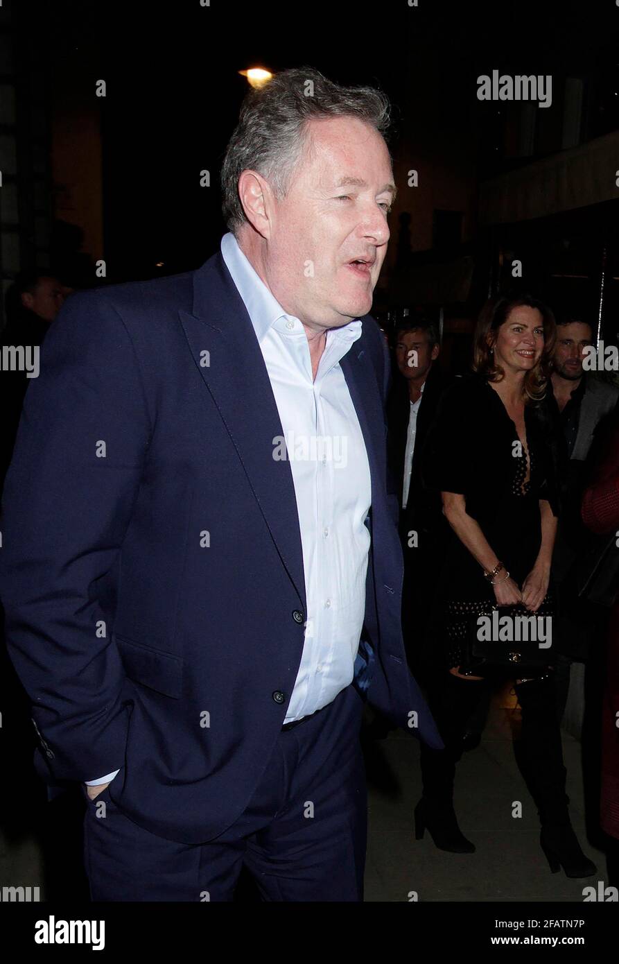 Piers Morgan and wife Celia went with friends to loulou’s in London for ...
