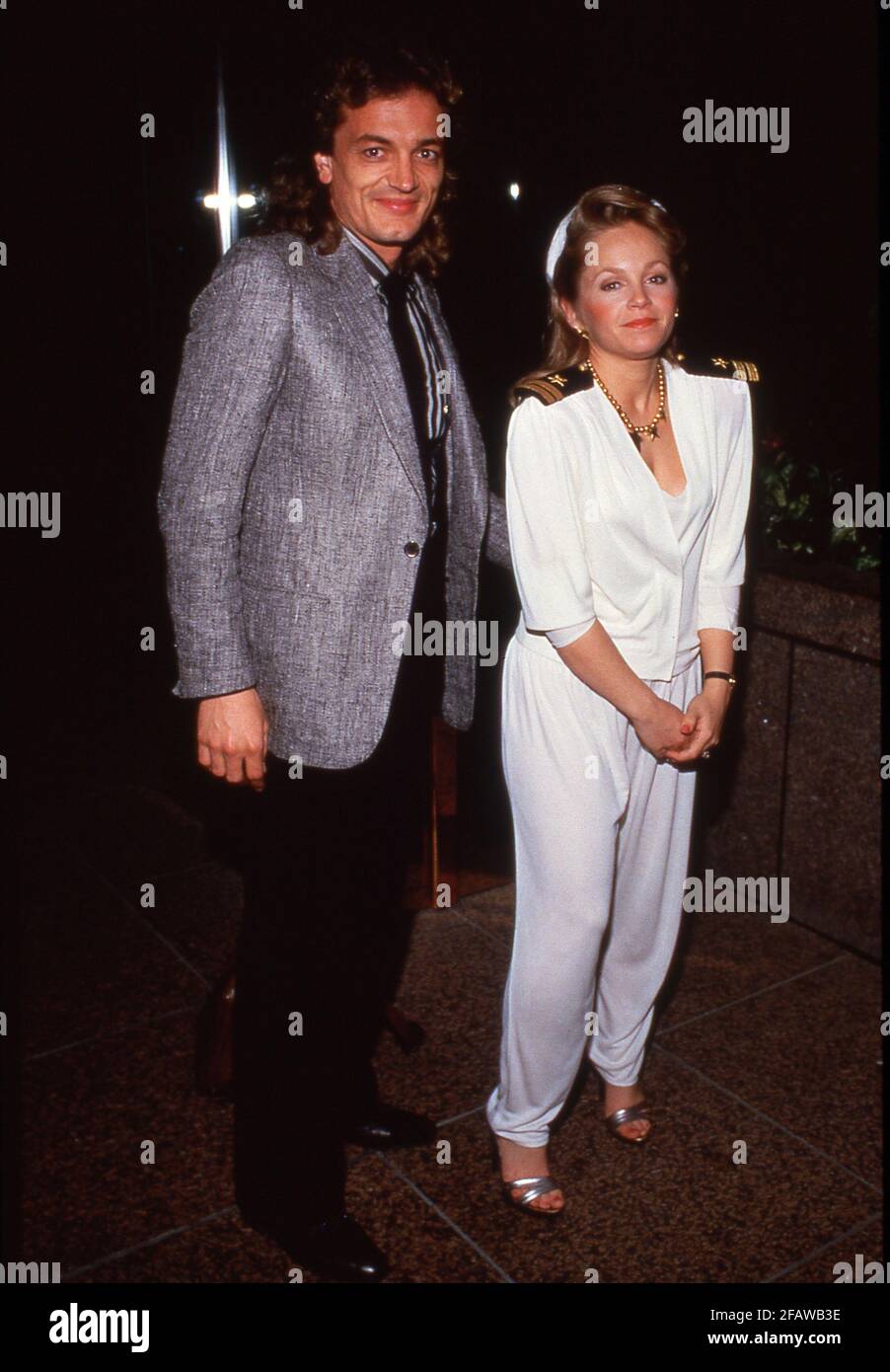 Charlene Tilton and husband Damien March 1987 Credit: Ralph Dominguez ...