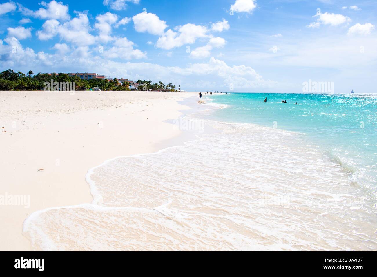 Dutch Caribean Island Aruba known for their white beaches and colourful ...