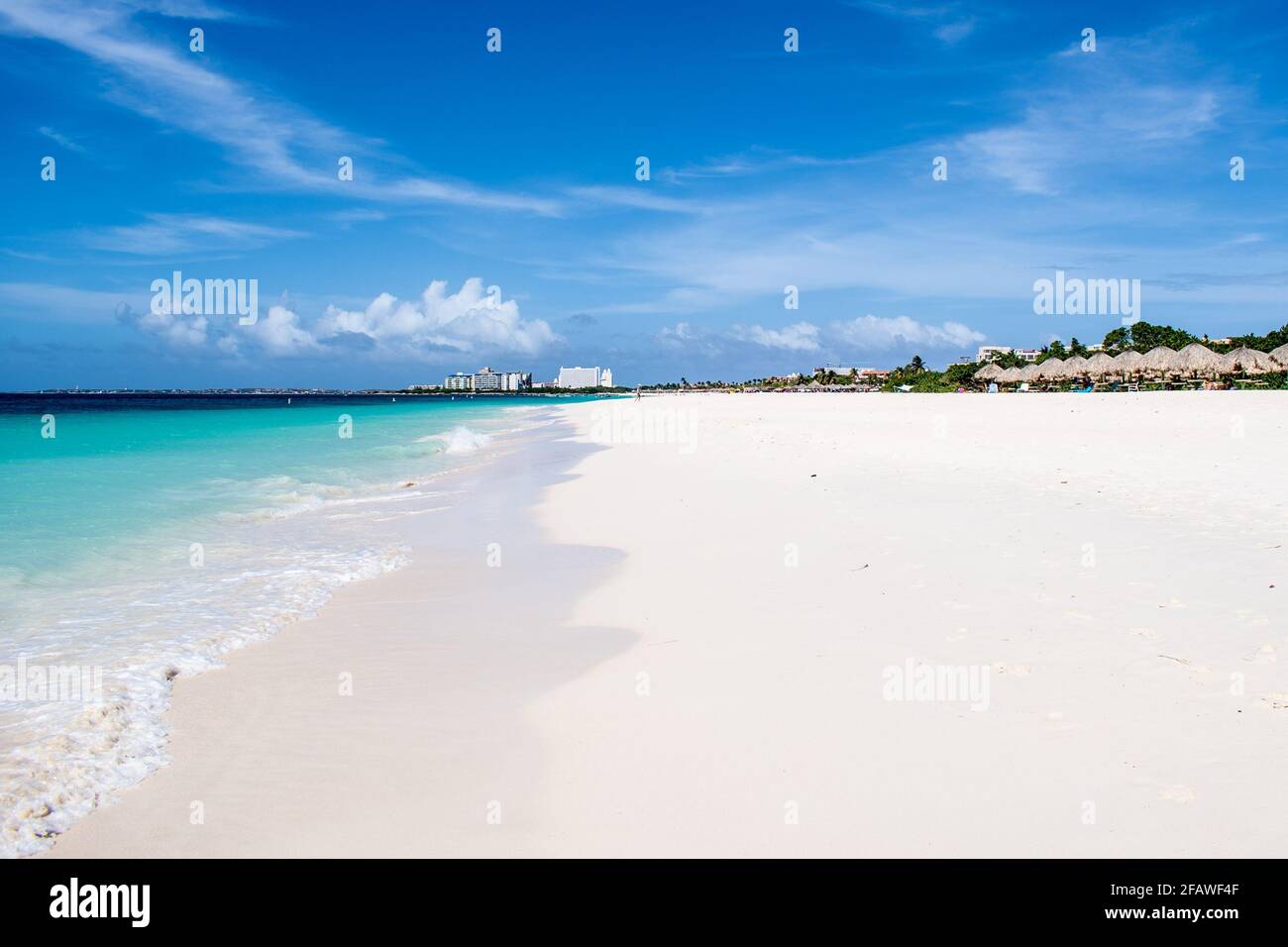 Dutch Caribean Island Aruba known for their white beaches and colourful ...