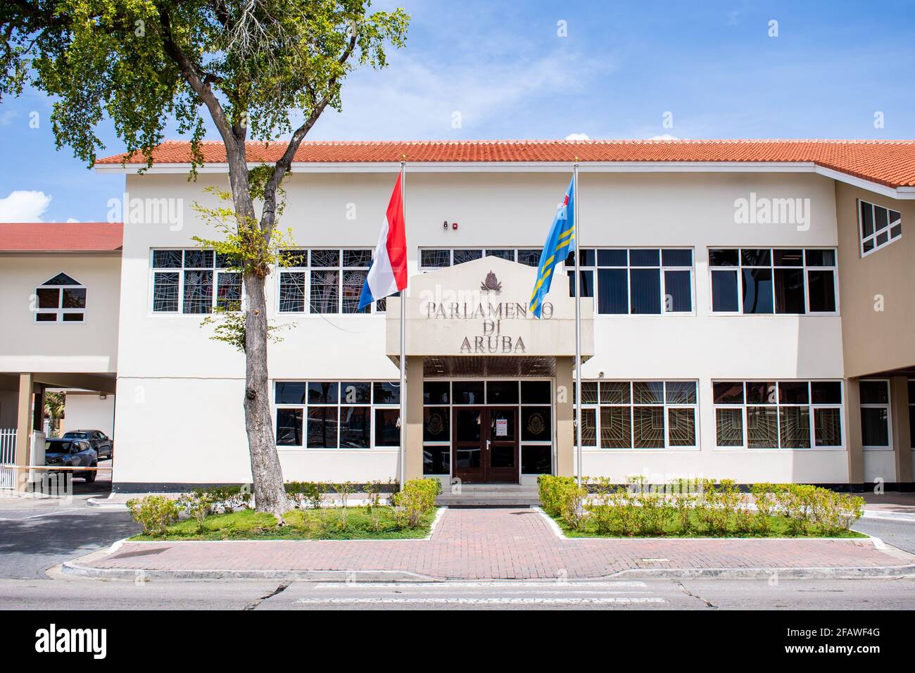 Dutch Caribean Island Aruba known for their white beaches and colourful ...