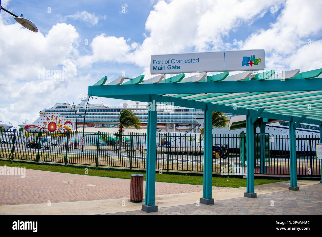 Dutch Caribean Island Aruba known for their white beaches and colourful ...