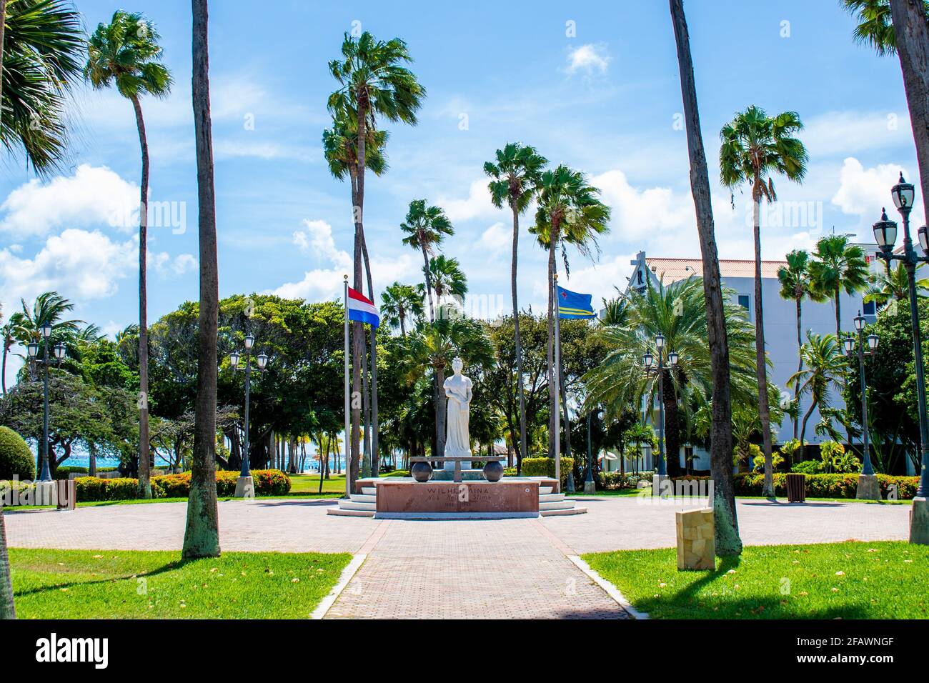 Dutch Caribean Island Aruba known for their white beaches and colourful ...