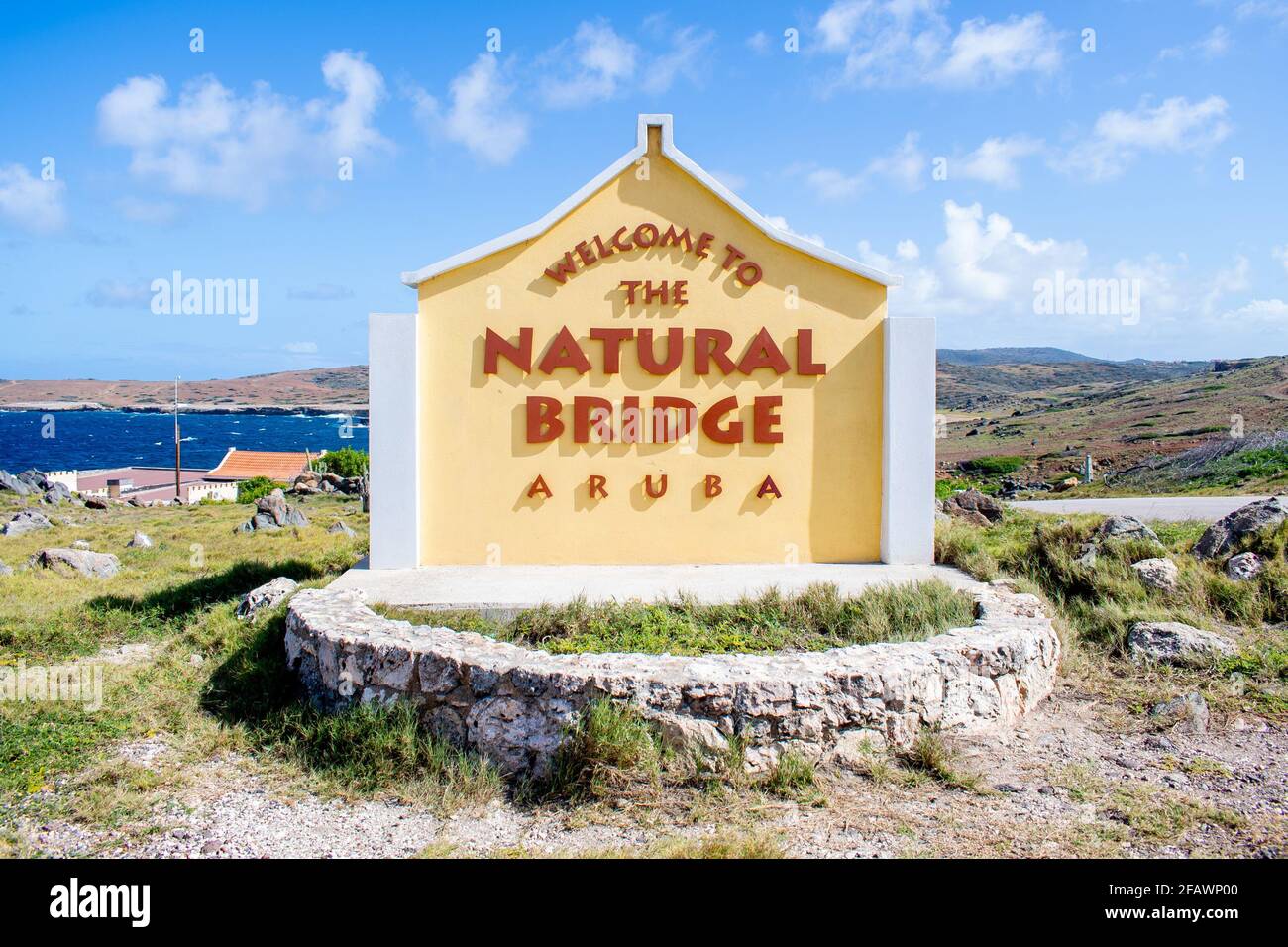 Dutch Caribean Island Aruba known for their white beaches and colourful ...