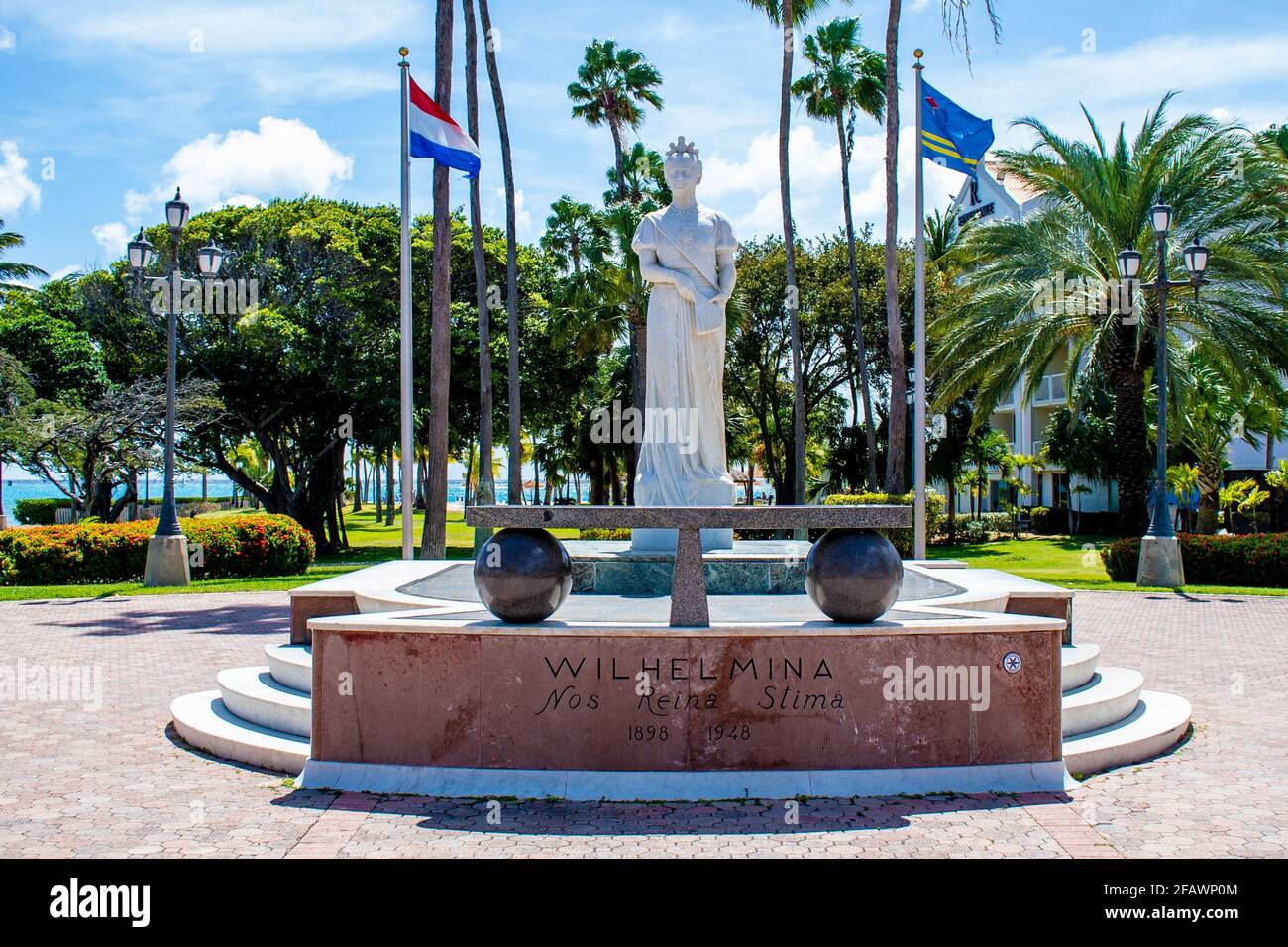 Dutch Caribean Island Aruba known for their white beaches and colourful ...