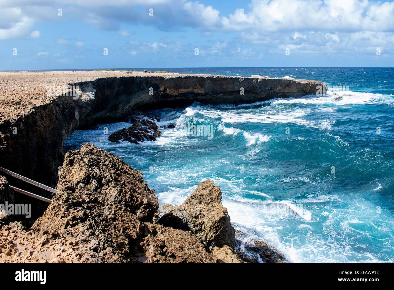 Dutch Caribean Island Aruba known for their white beaches and colourful ...