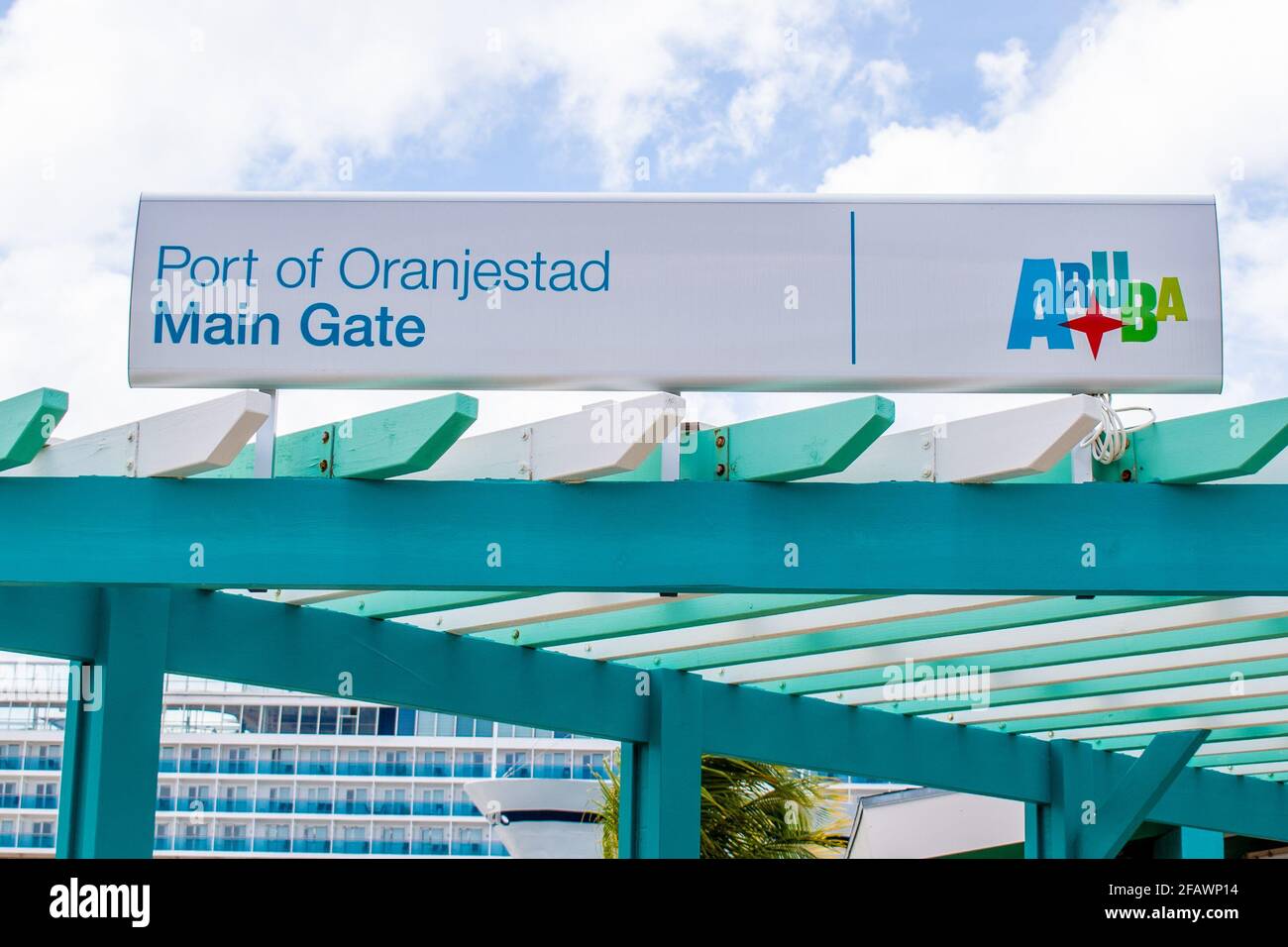 Dutch Caribean Island Aruba known for their white beaches and colourful ...