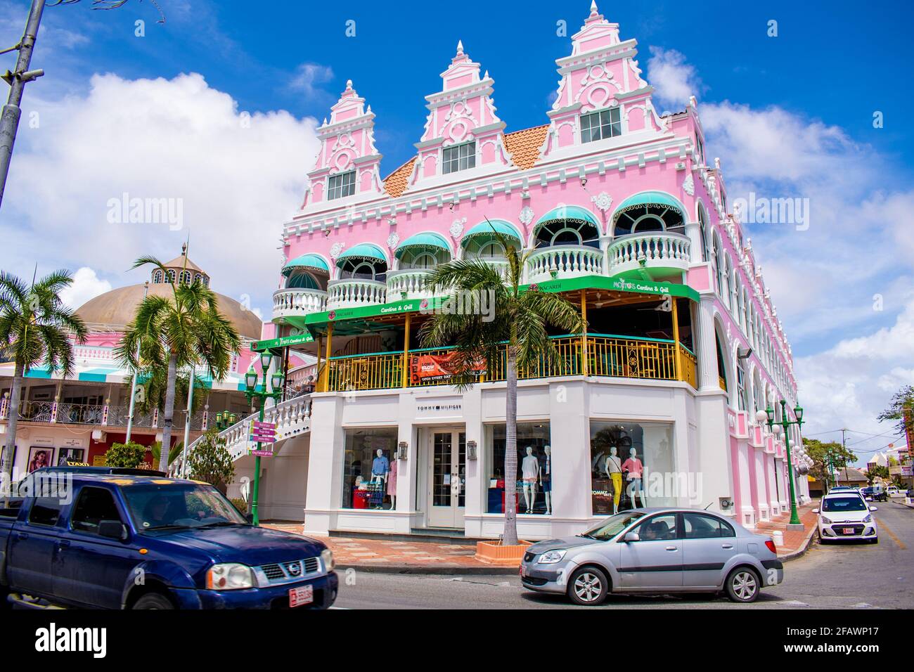 Dutch Caribean Island Aruba known for their white beaches and colourful ...