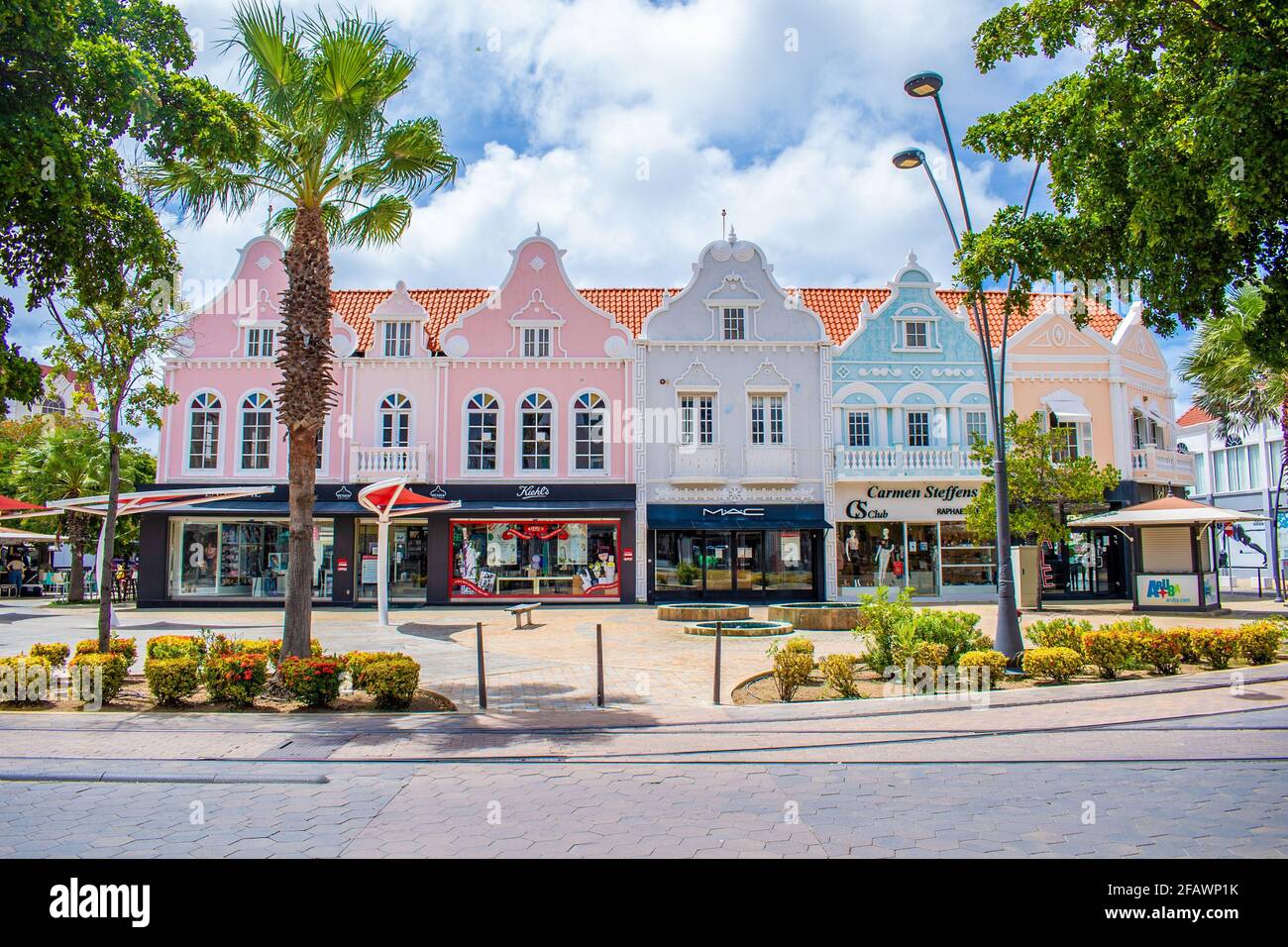 Dutch Caribean Island Aruba known for their white beaches and colourful ...