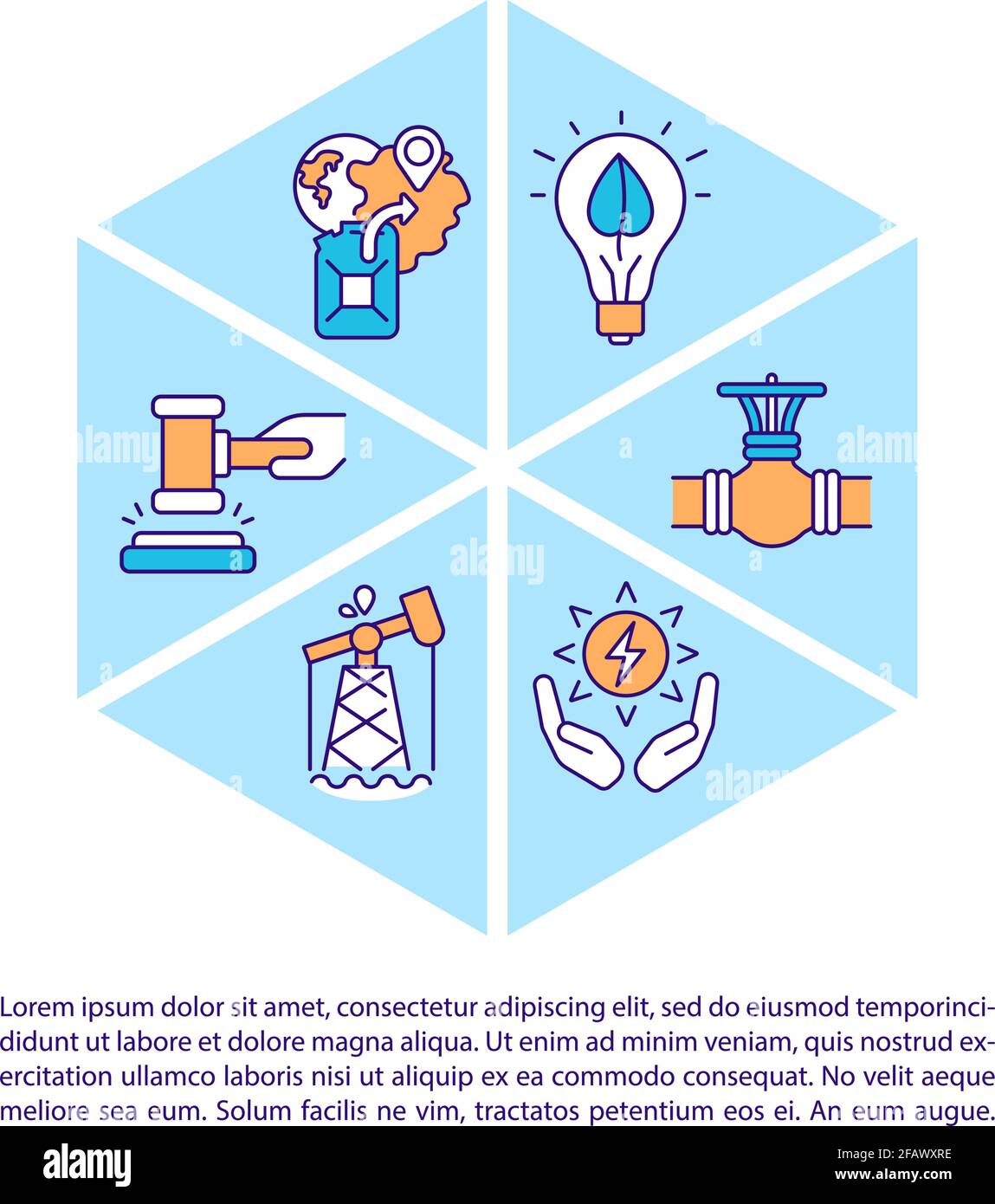 Energy security concept line icons with text Stock Vector Image & Art ...