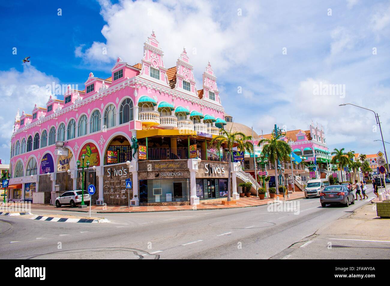 Dutch Caribean Island Aruba known for their white beaches and colourful ...