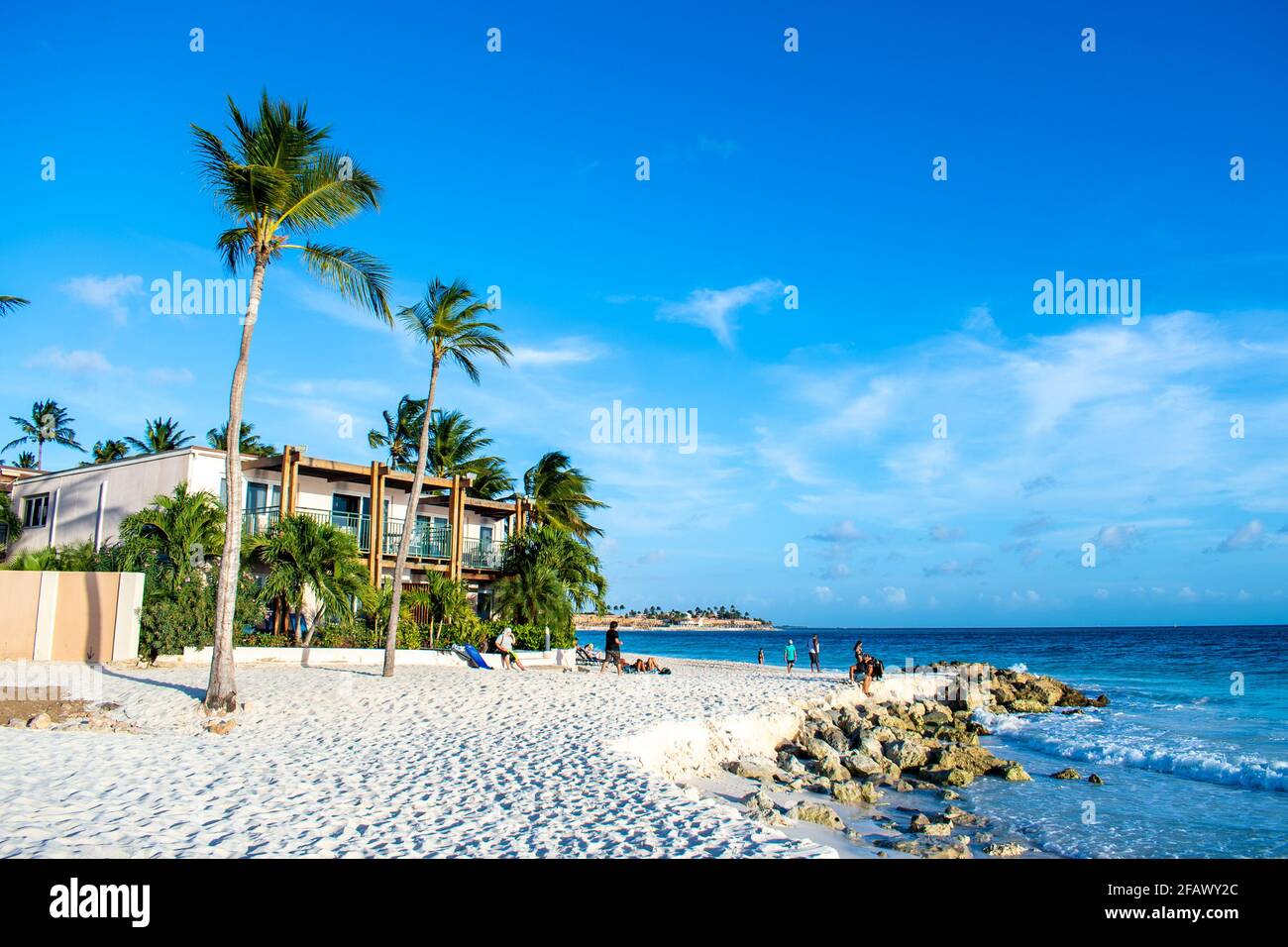 Dutch Caribean Island Aruba known for their white beaches and colourful ...