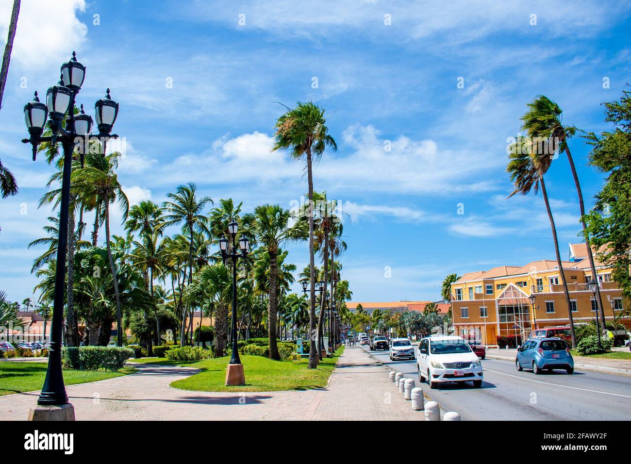 Dutch Caribean Island Aruba known for their white beaches and colourful ...
