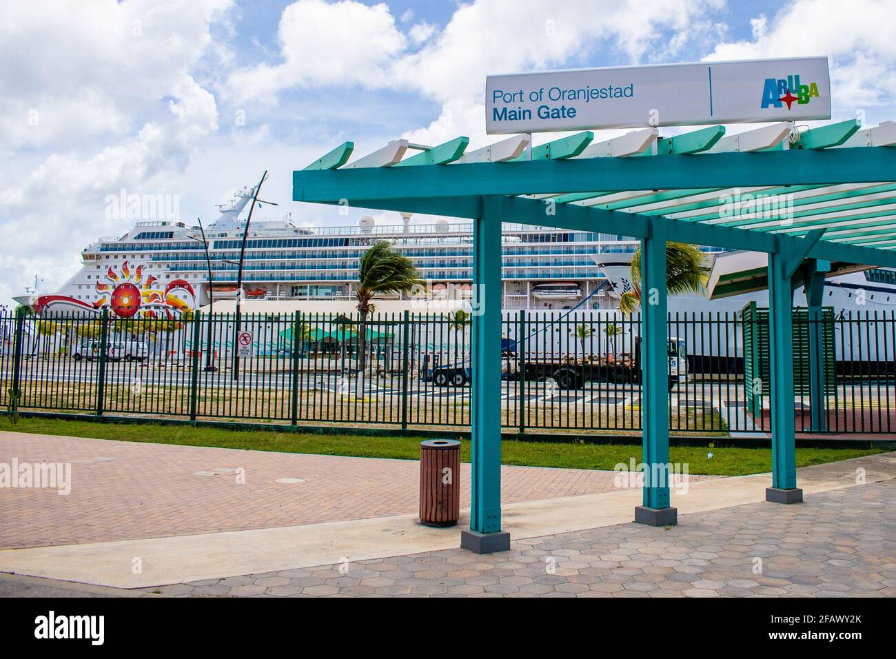 Dutch Caribean Island Aruba known for their white beaches and colourful ...